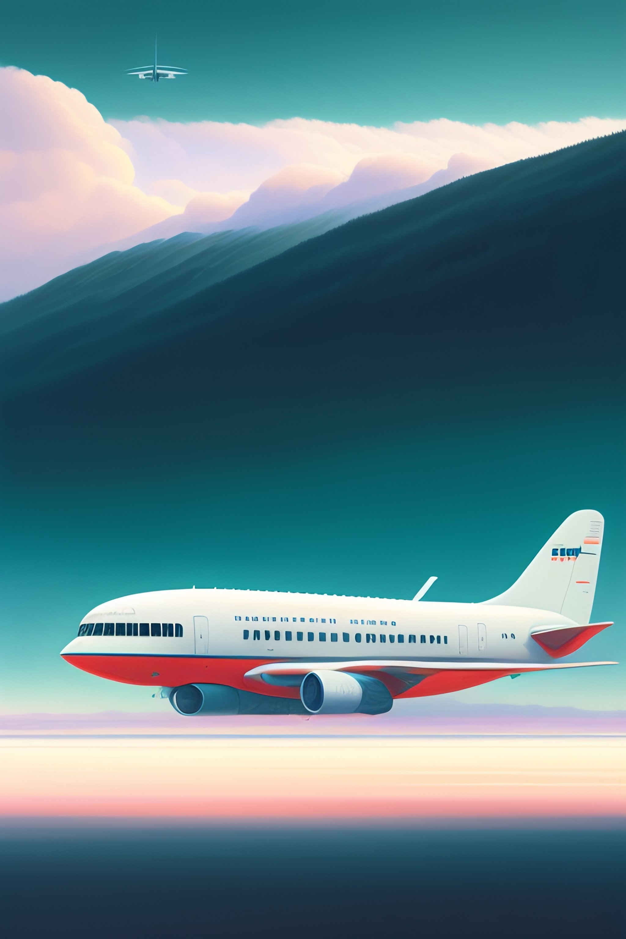 Lexica - Simon stalenhag,8k resoultion,hyper realstic , white airplane ...