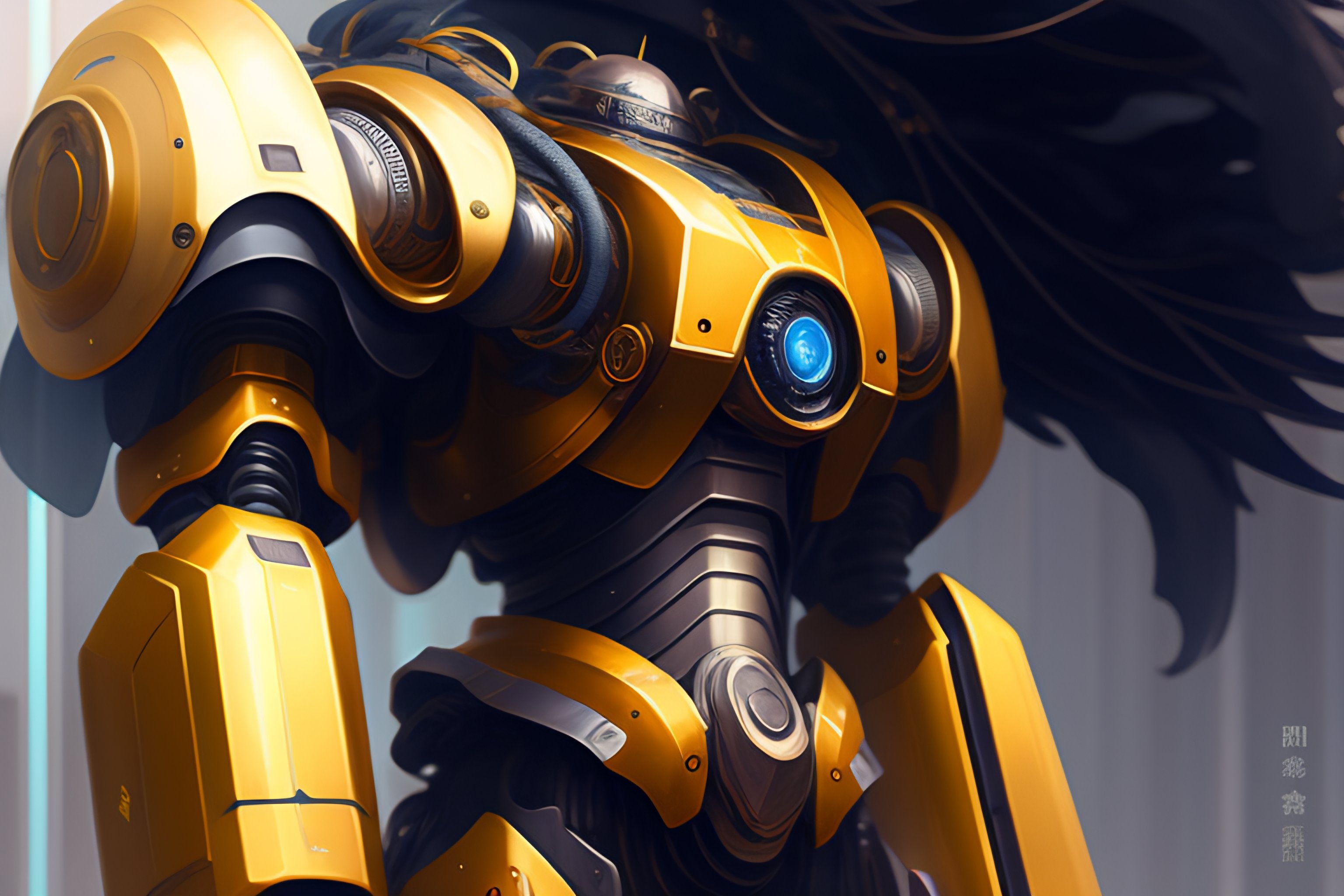 Lexica - Baroque oil painting anime key visual full body portrait mecha ...