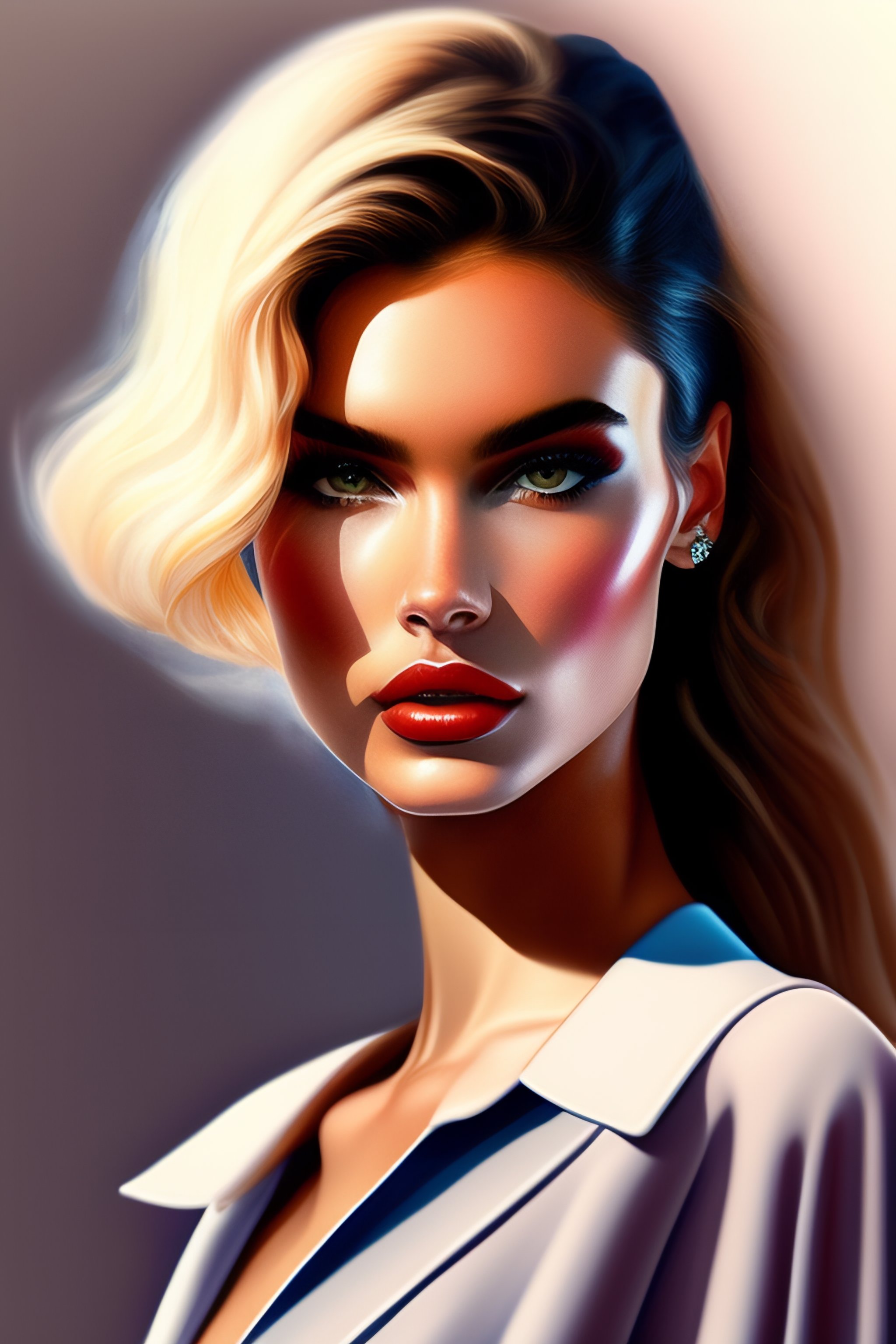 Lexica - Gangly and awkwardly drawn fashion illustration, model's eyes ...