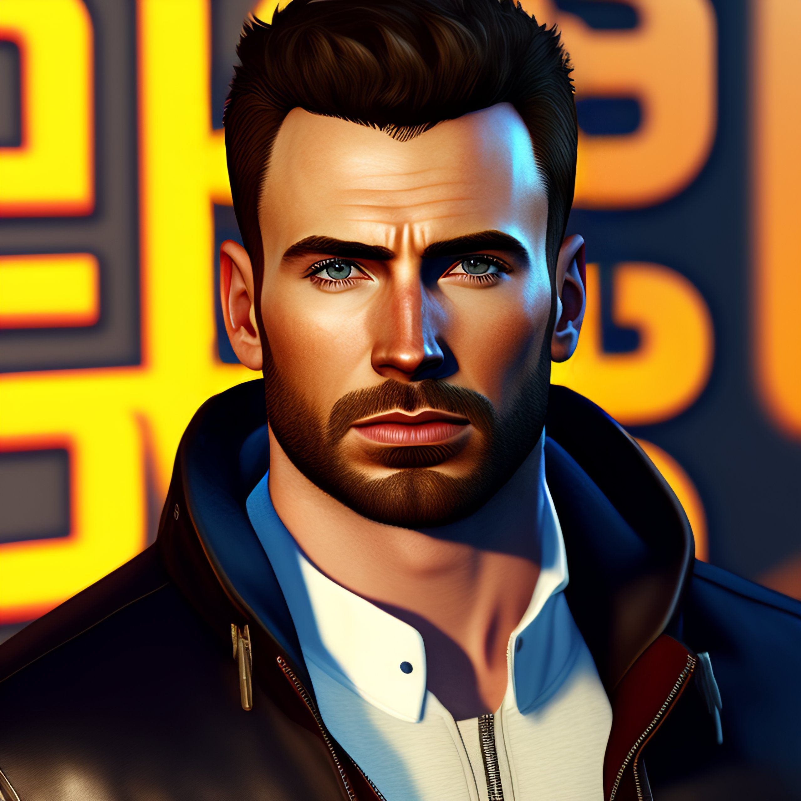 Lexica - A portrait of chris evans in GTA V game cover art ,4k highly ...