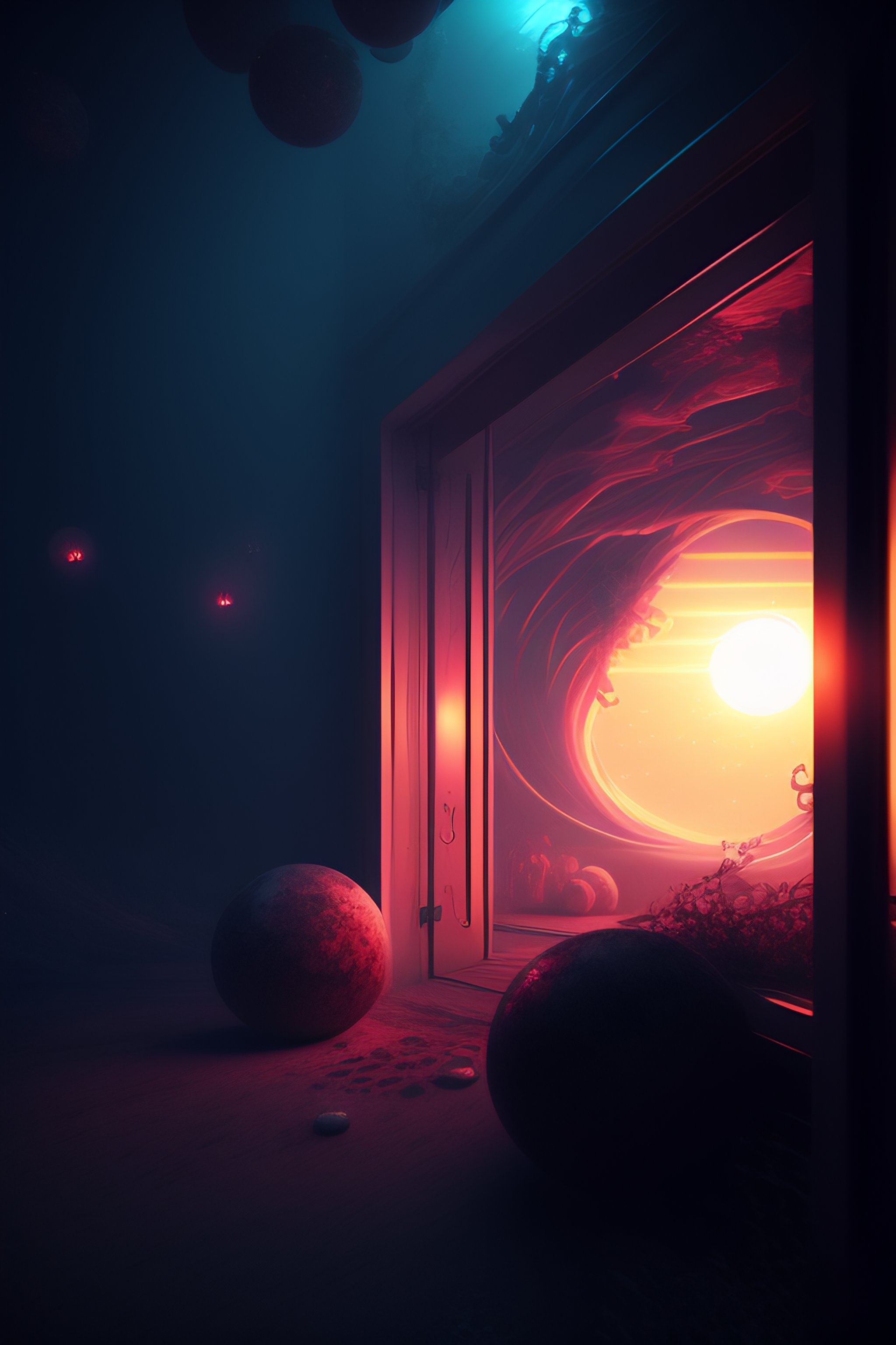 Lexica - Monster inside a liminal space of nightmares, dynamic lighting ...