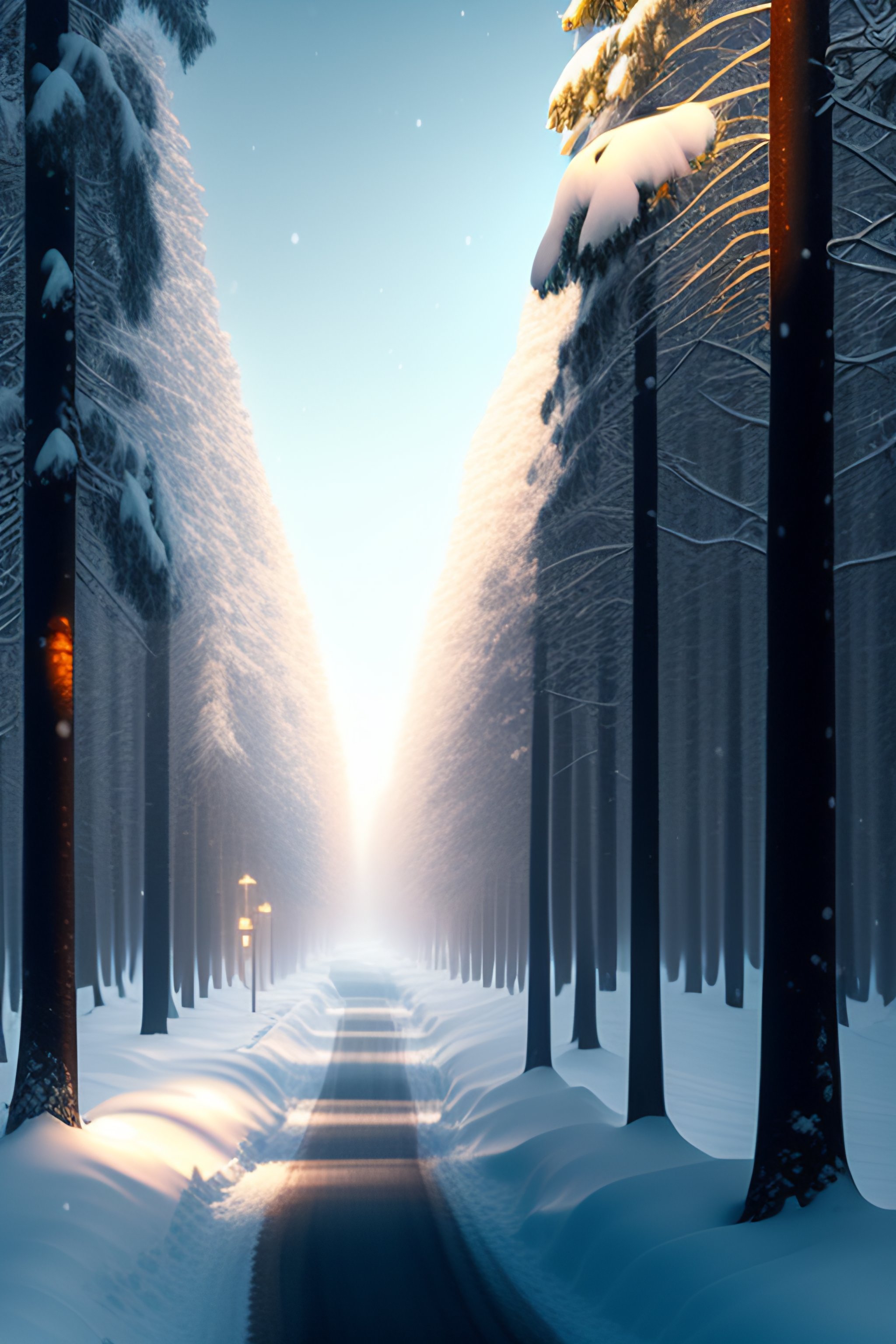 Lexica - Winter street view