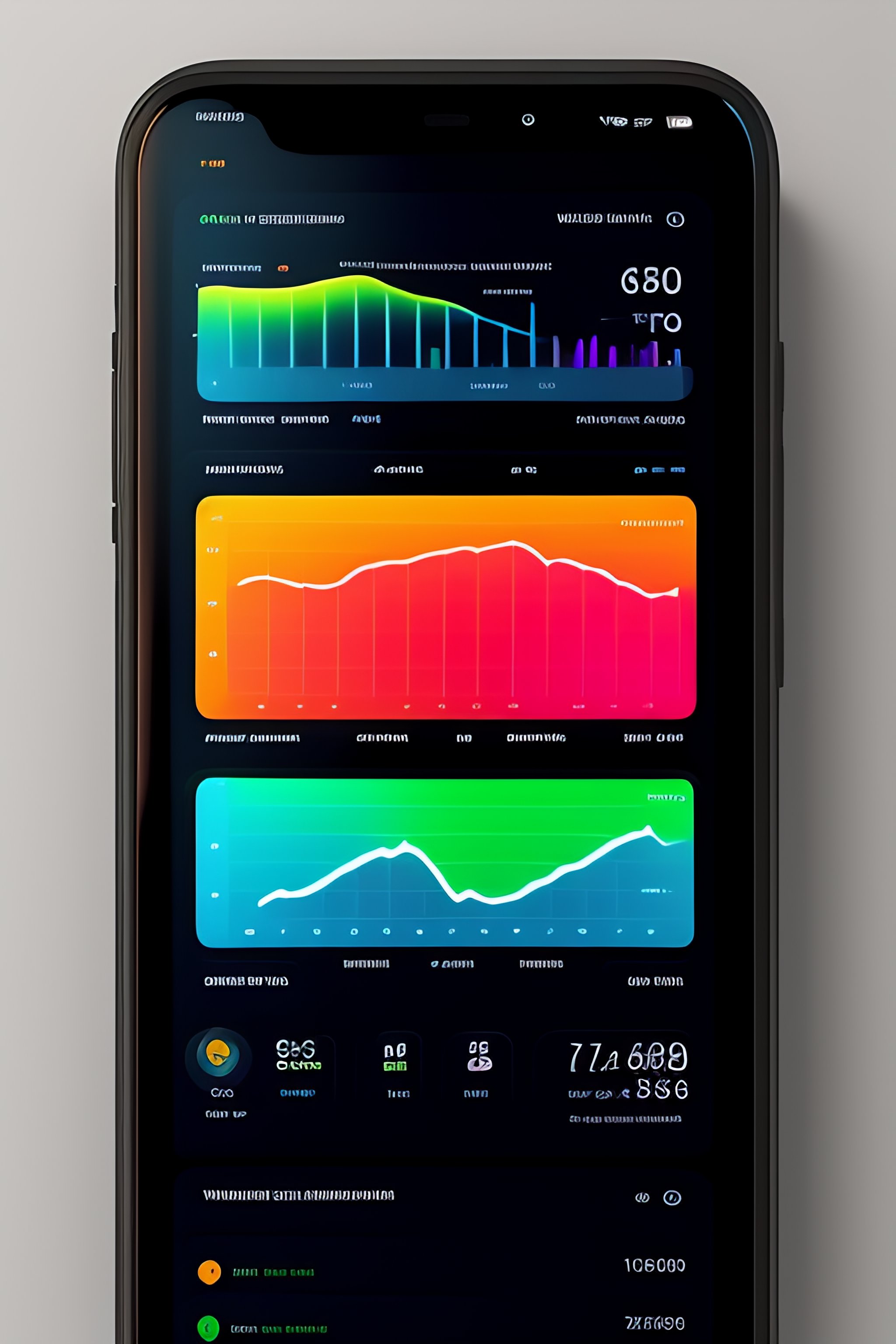 Lexica - Search engine dashboard - futuristic, dark mode