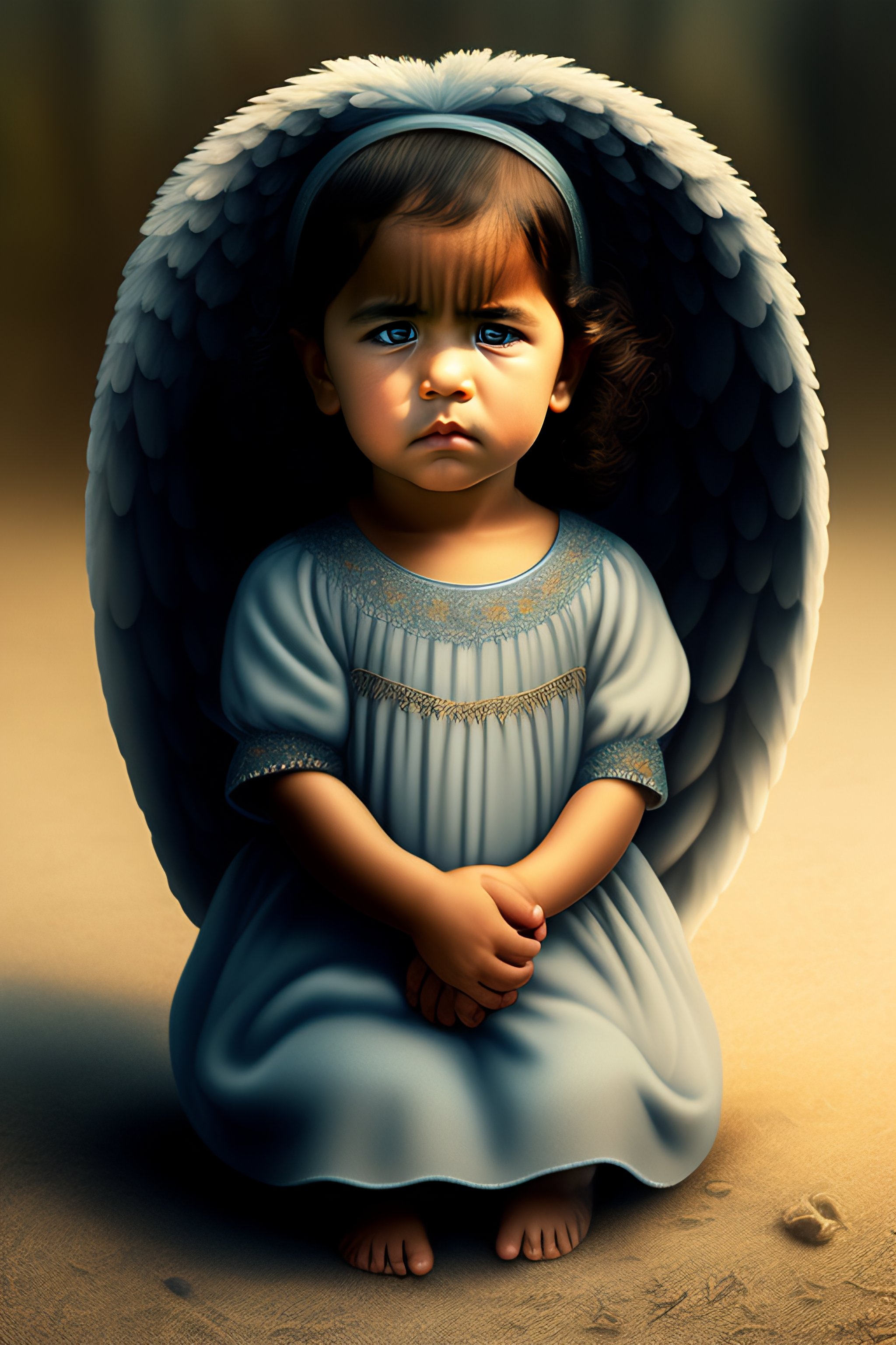 Lexica - Picture of sad angel