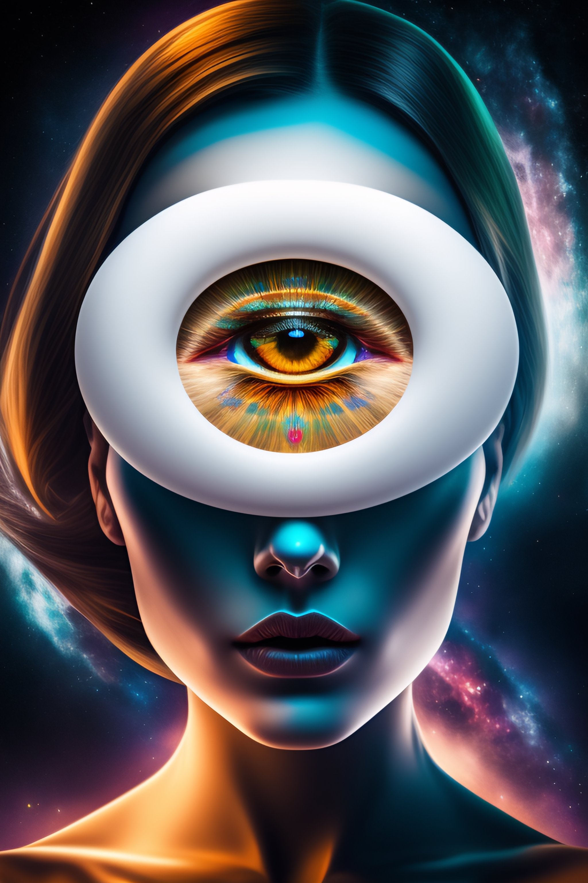 Lexica - Third eye in beautiful white girl, highly detailed, 8k, breathtaking, third eye