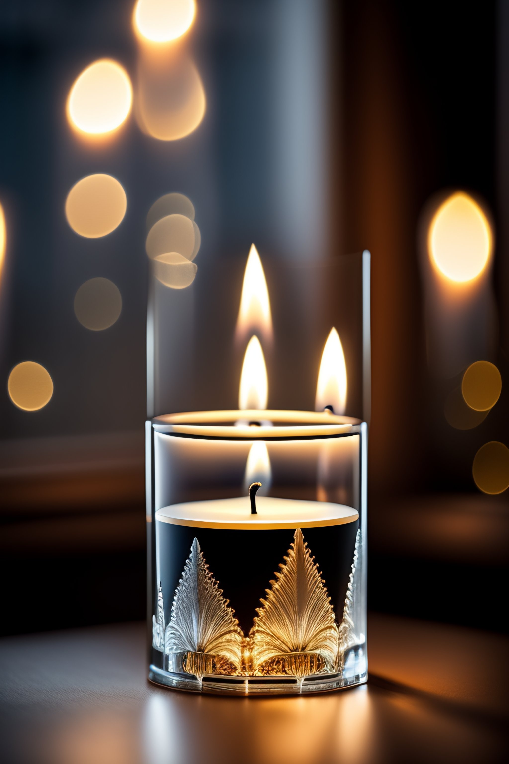 Lexica - A candle designed by Rene Lalique, transparent glass with ...
