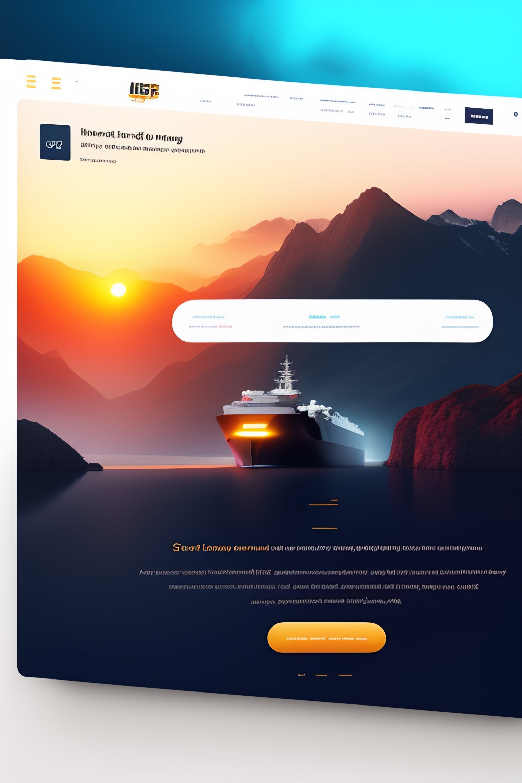 Lexica - Landing page shipping ups web ui/ux