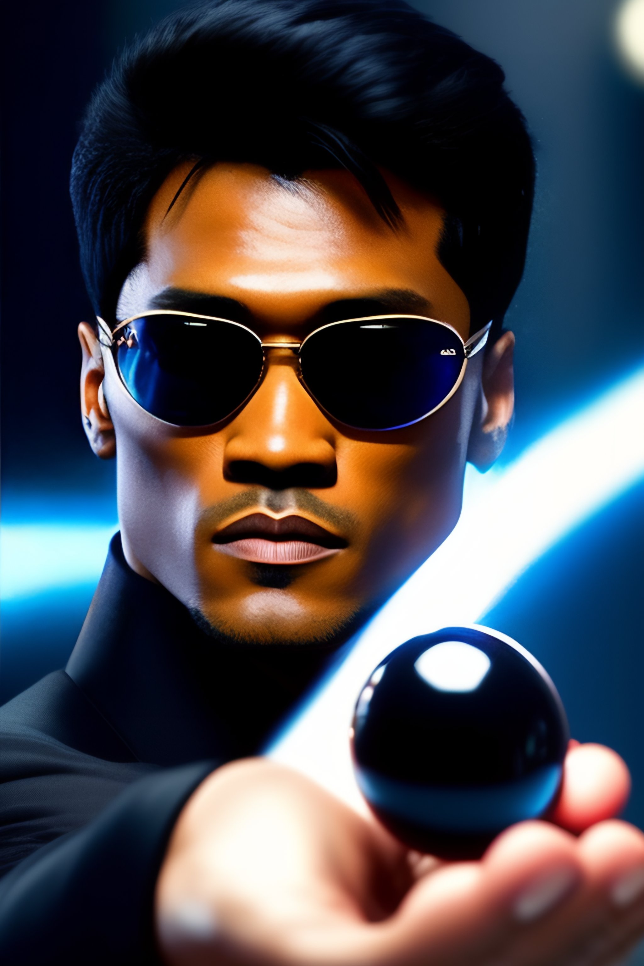 Lexica - Morpheus from the matrix but he's bruce lee, 8k, holding a ...
