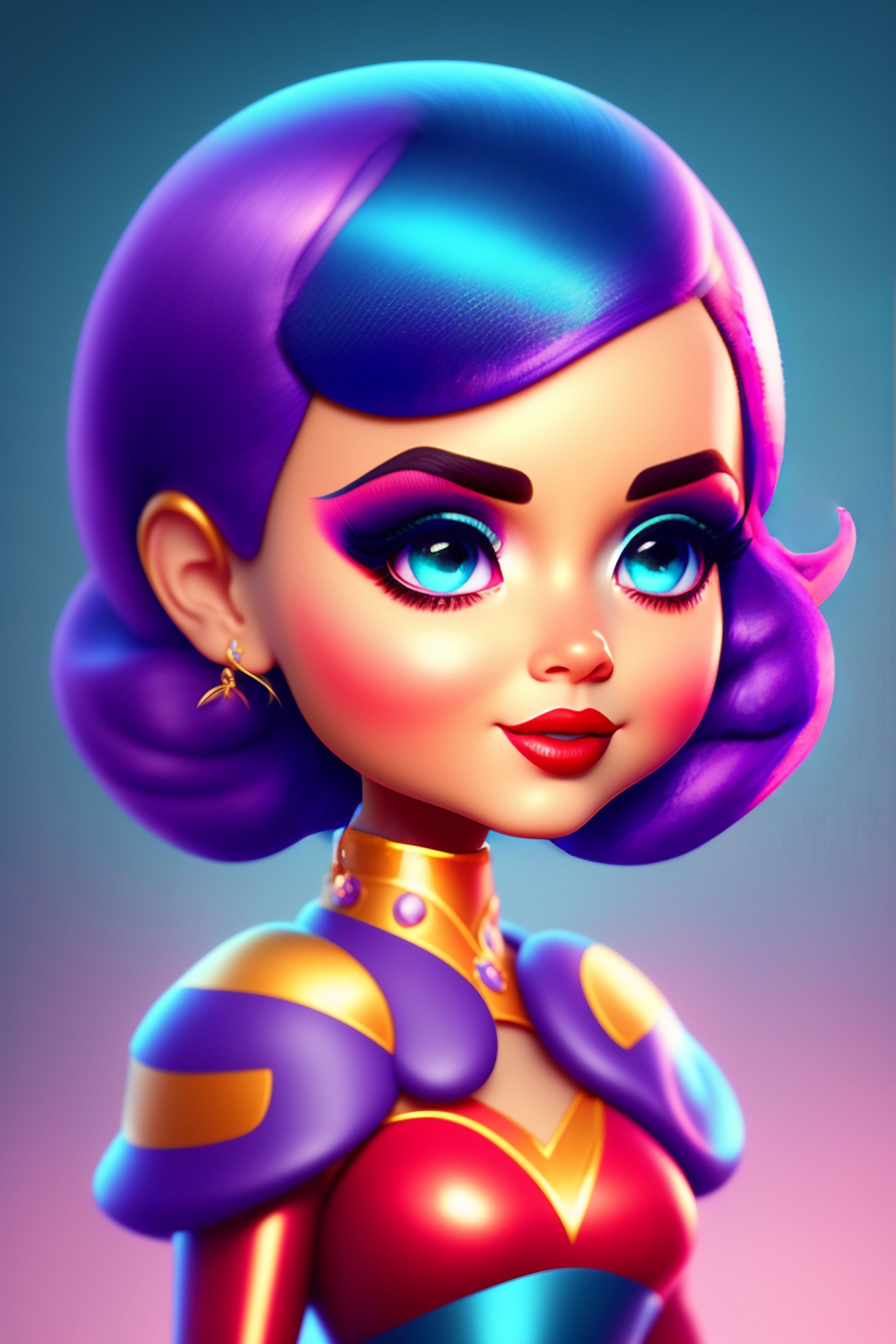 Lexica - Katy perry as a Cute and adorable cartoon it baby, fantasy ...