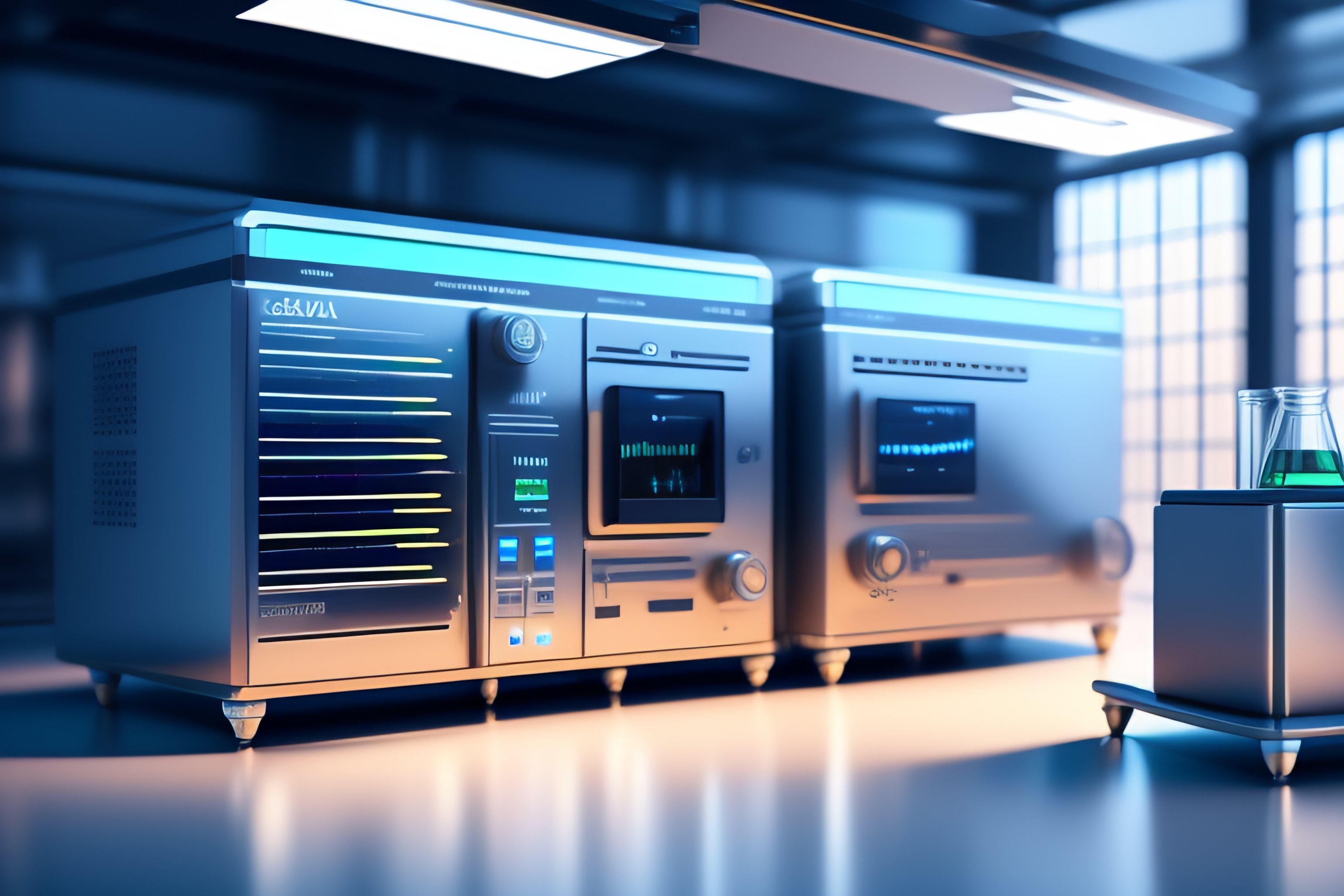 Lexica - Very sophisticated and futuristic laboratory equipment,digital ...