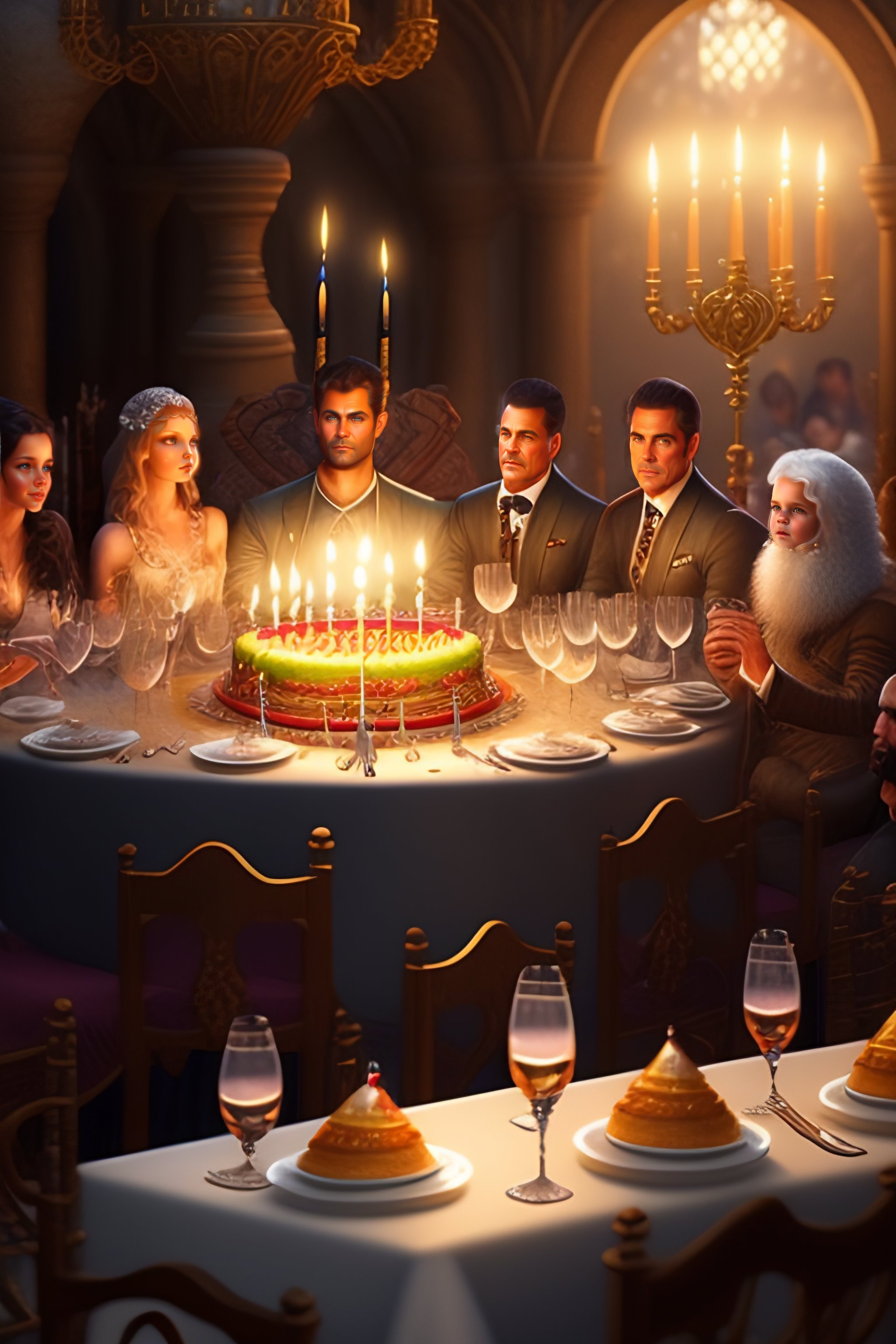 Lexica - Highly detailed group closeup portrait of fairiys having a ...