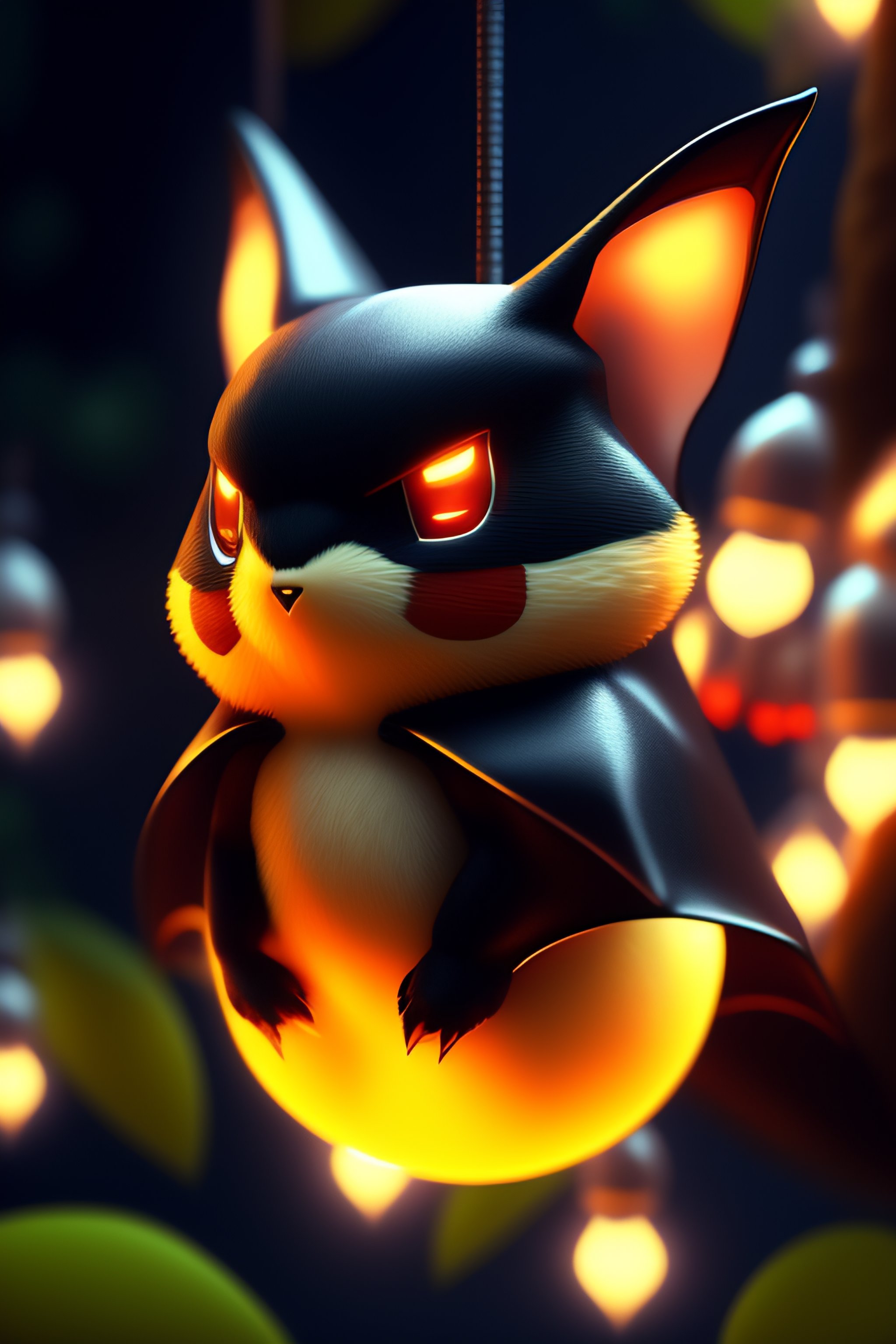 Lexica - A pokemon that looks like bat, bat hanging upside down in a ...