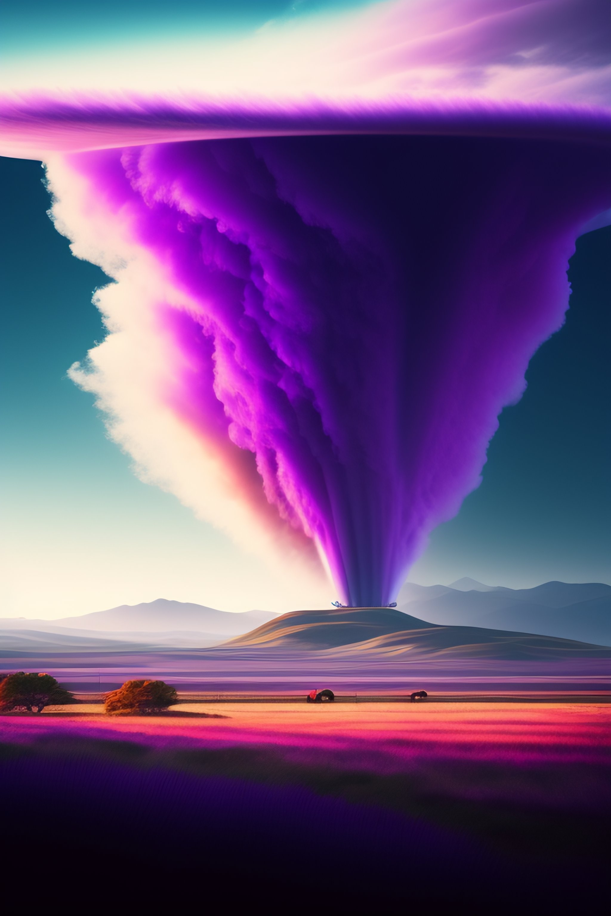 Lexica - A tornado in the distant landscape, hdr, artstation ...