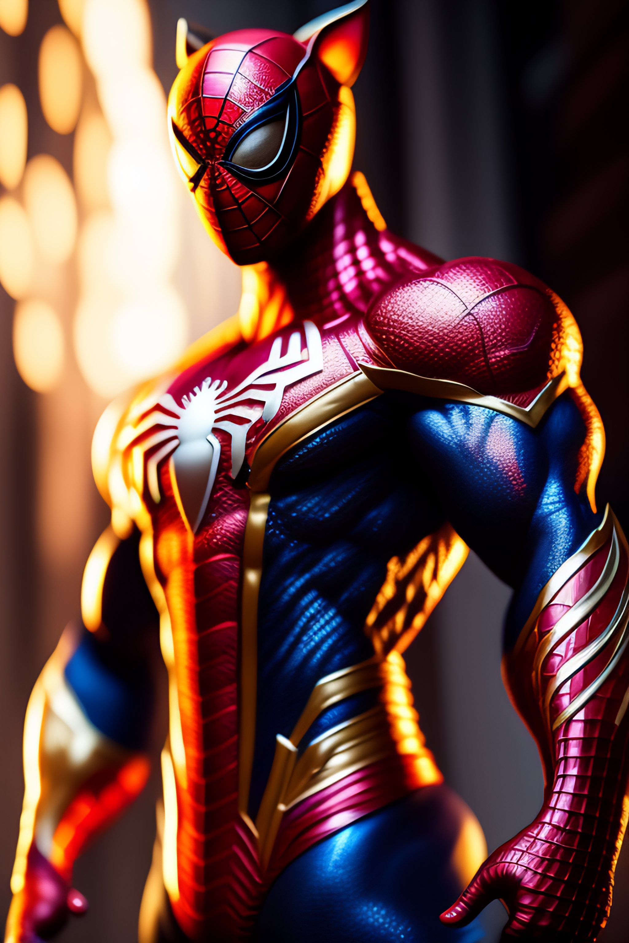 Lexica - Full body potrait of super muscular ripped body felix fox as ...