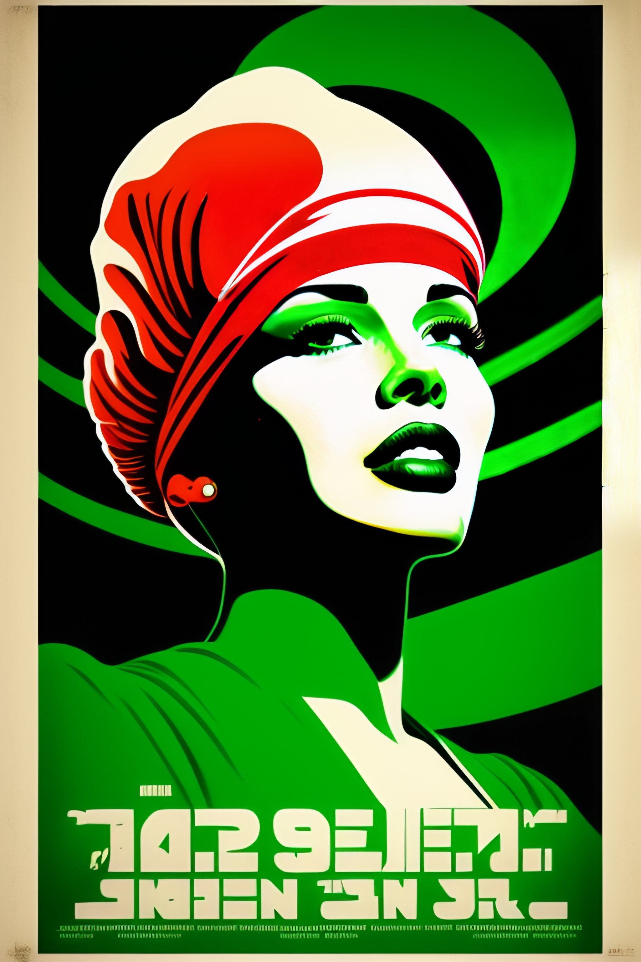 Lexica - Street art poster inspire by communist propaganda, green ...