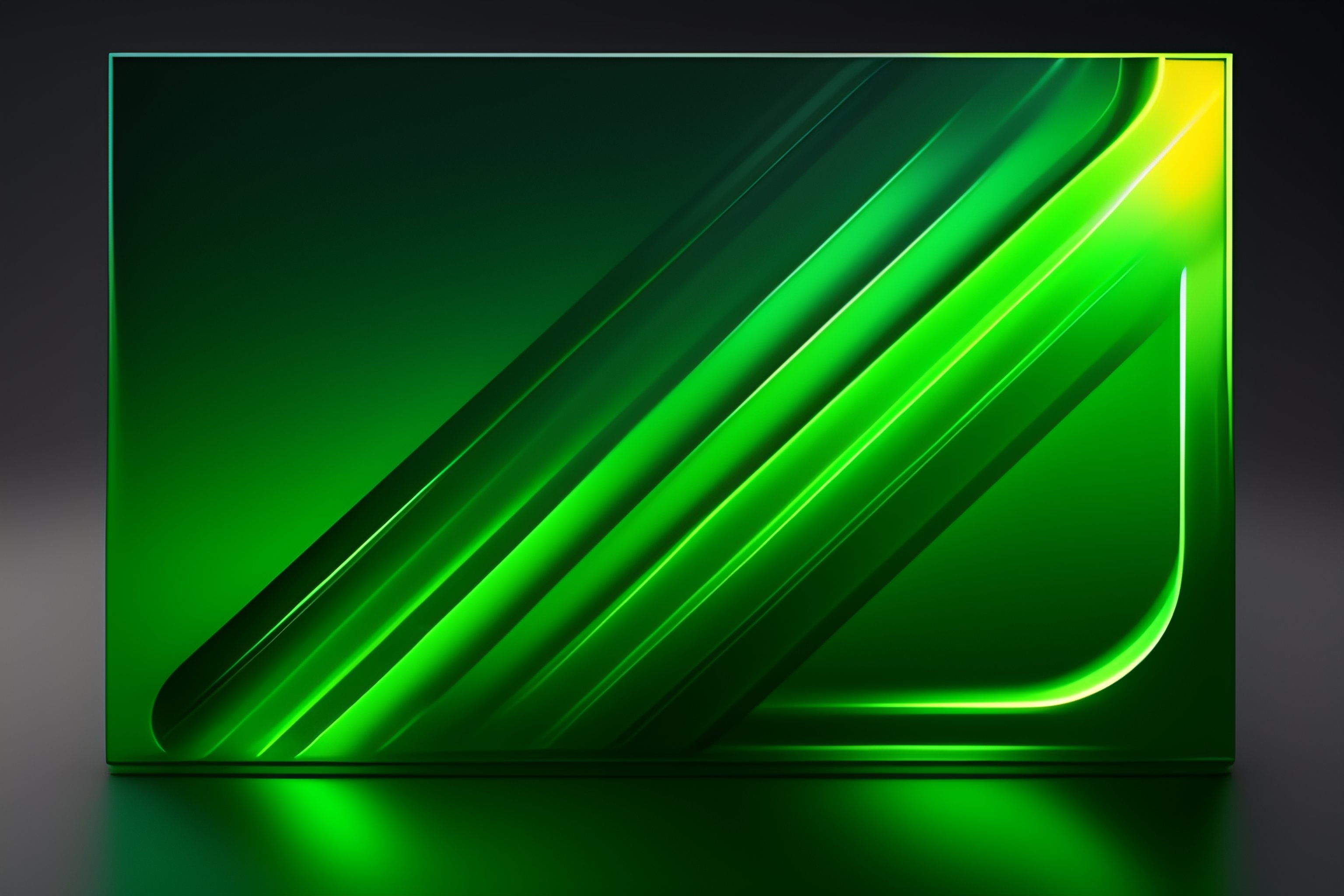 Lexica - Futuristic green gradient colors background 4k