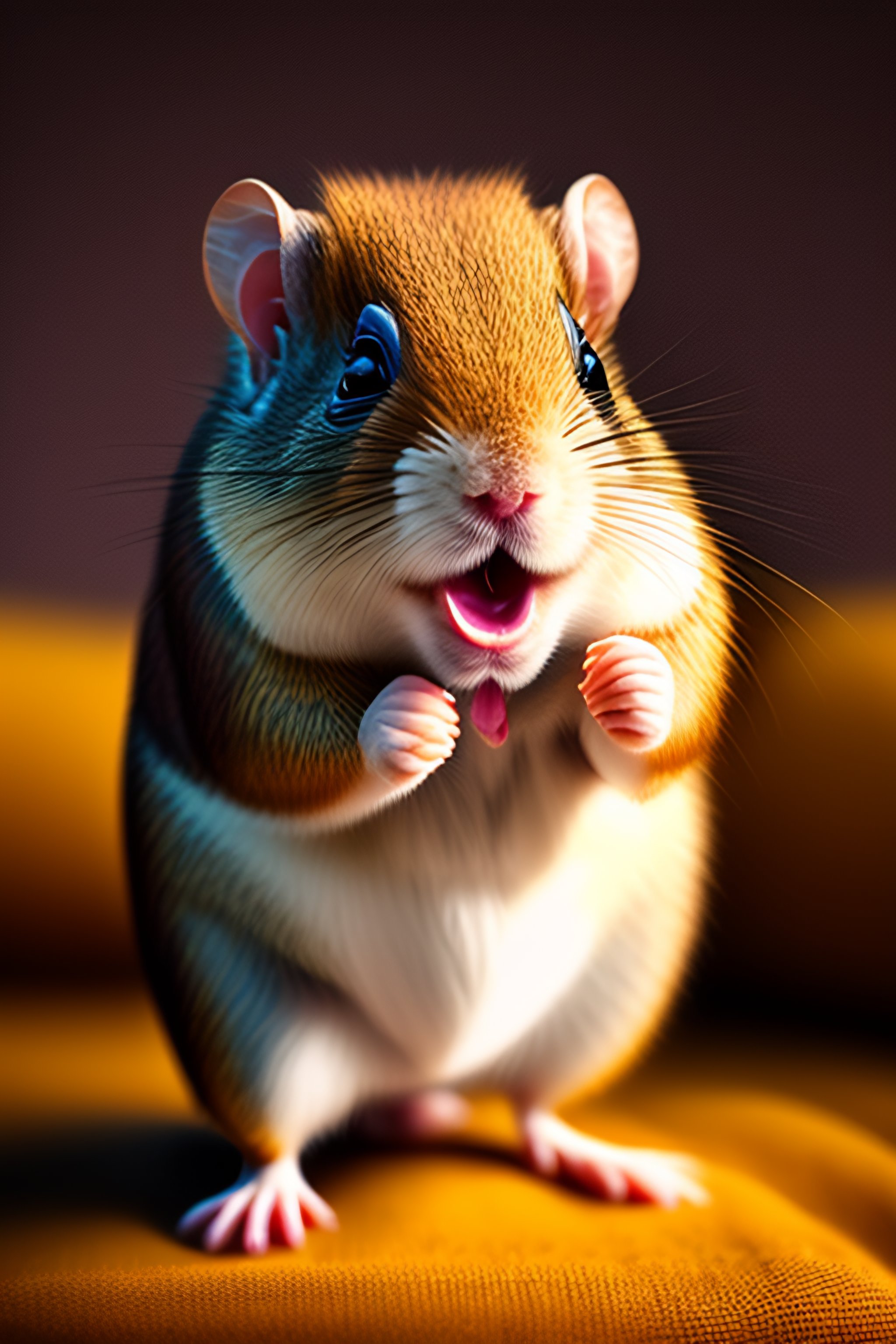 Lexica - Angry gerbil with pants