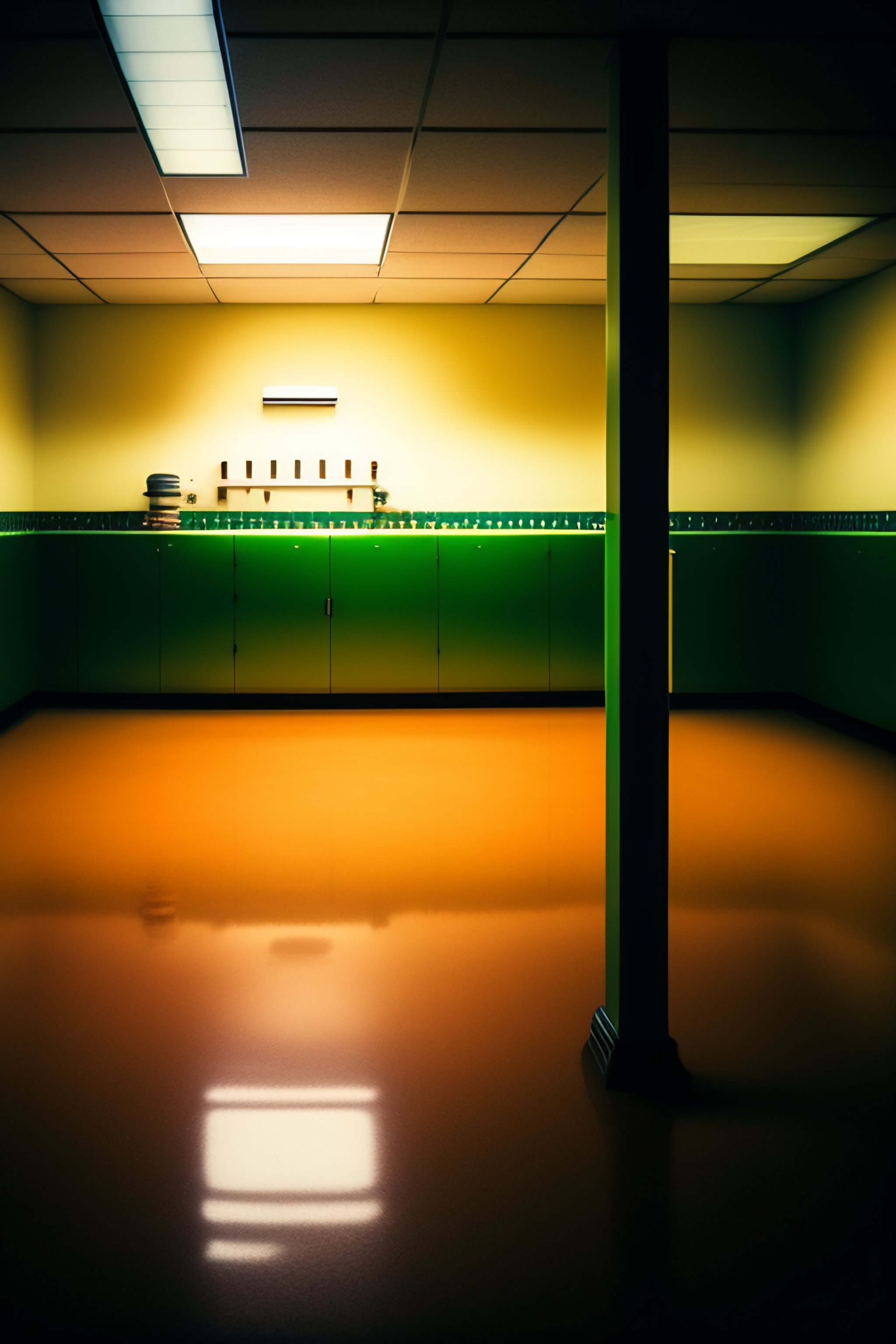 Lexica - Low quality photograph liminal space empty high school ...