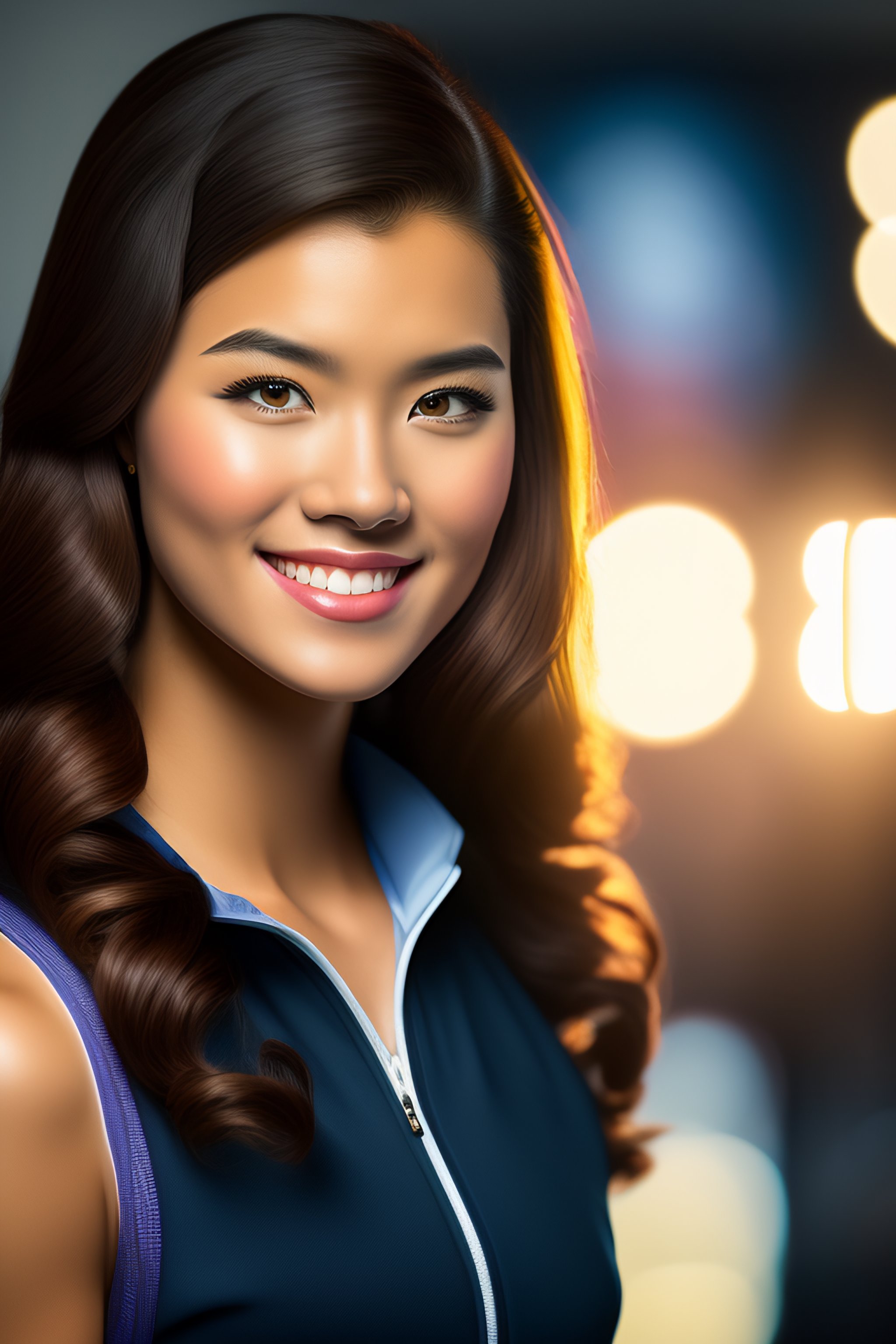 Lexica - An award-winning closeup photo of a high school girl dressed ...