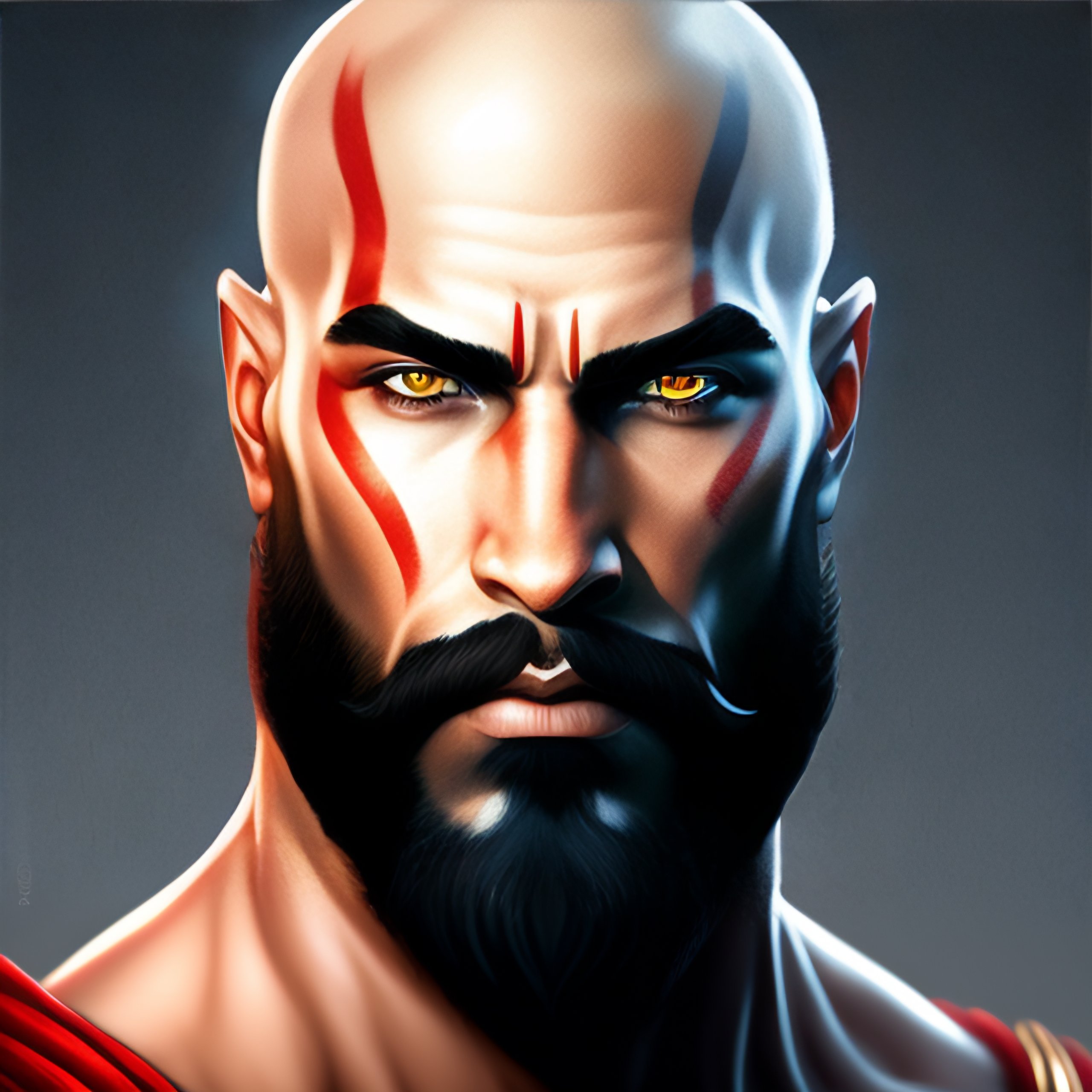 Lexica - Kratos, digital art, portrait, avatar