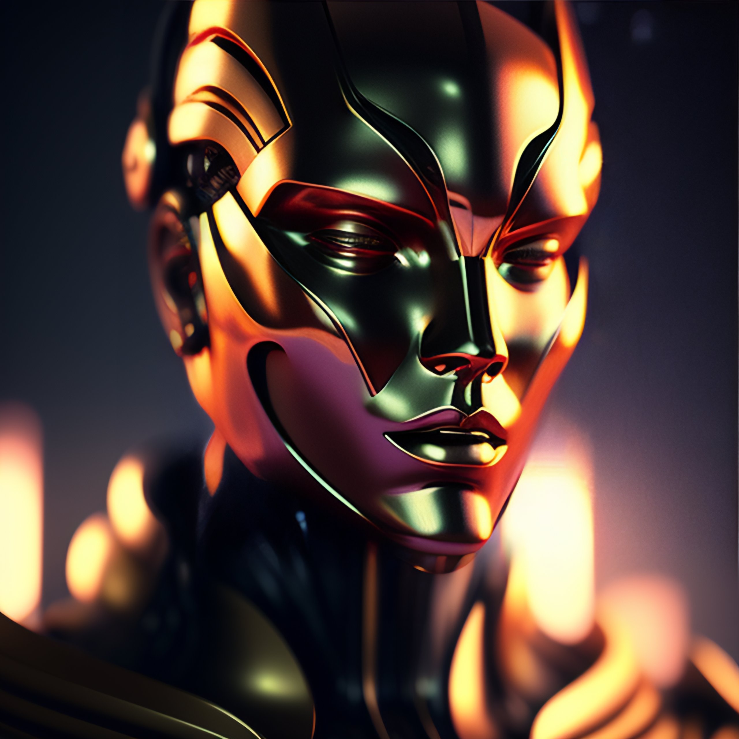 Lexica - The god of Artificial intelligence, simple background, unreal engine, octane render ...