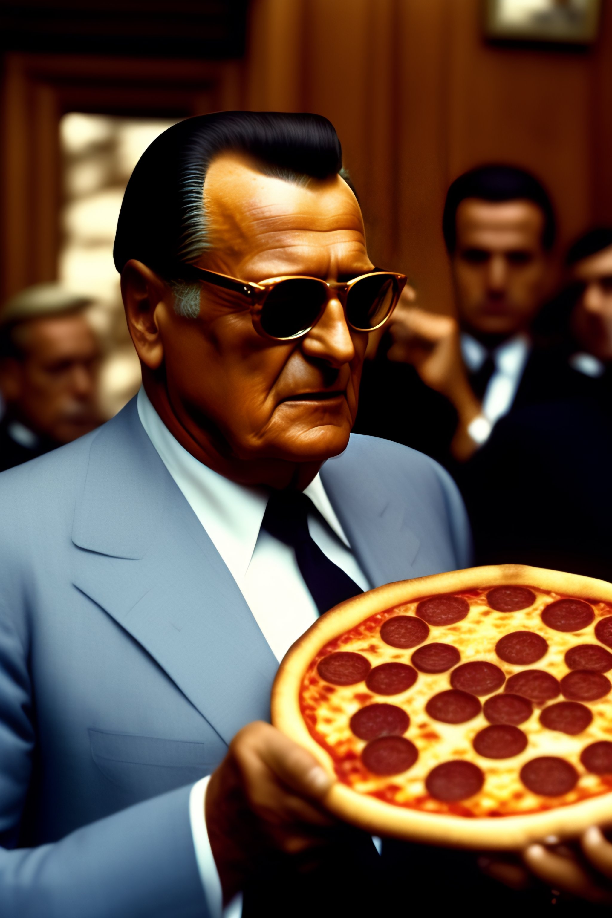 Lexica - Old Josip Broz Tito eating pizza