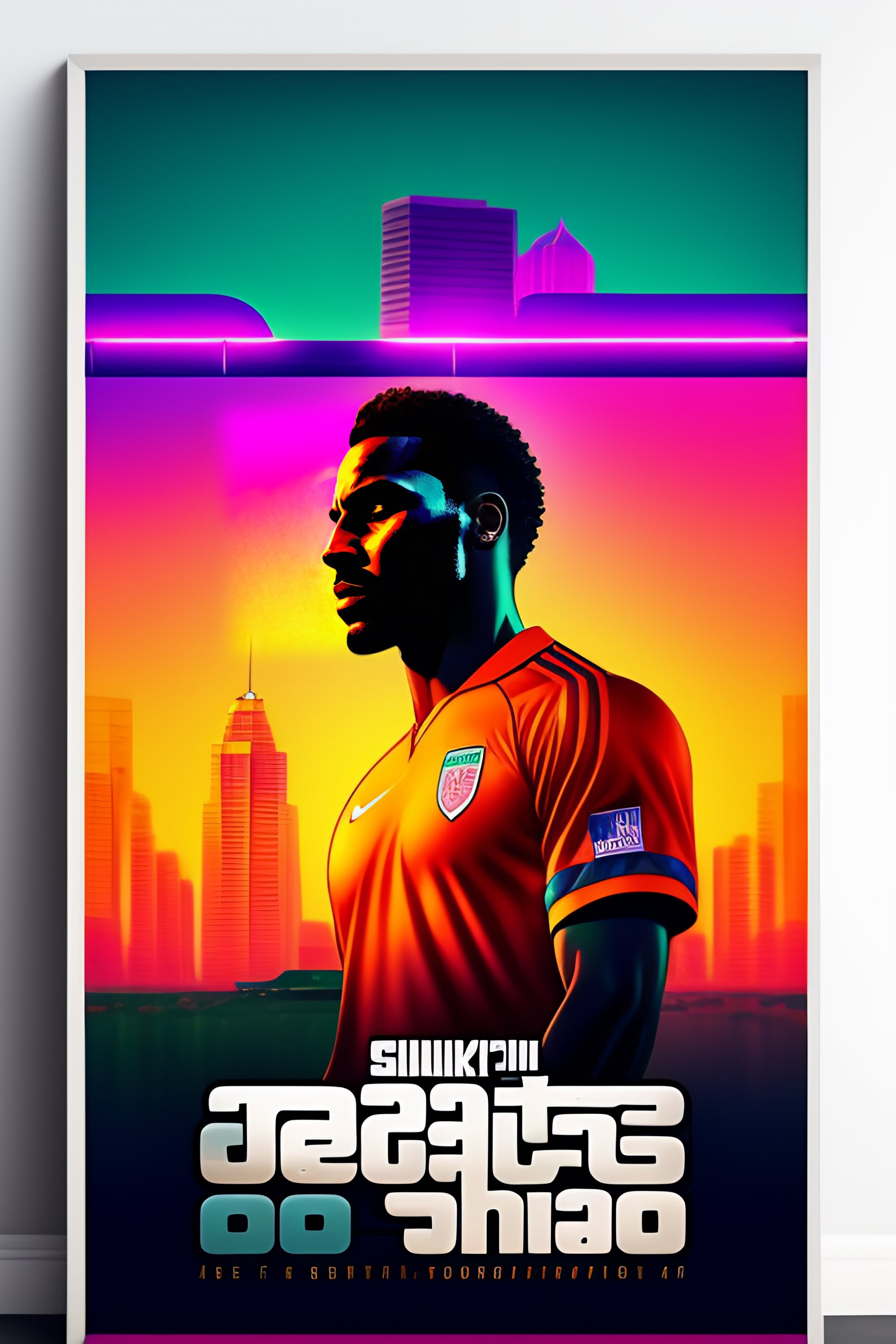 Lexica - Poster for gta 6 vice city remake for a football match