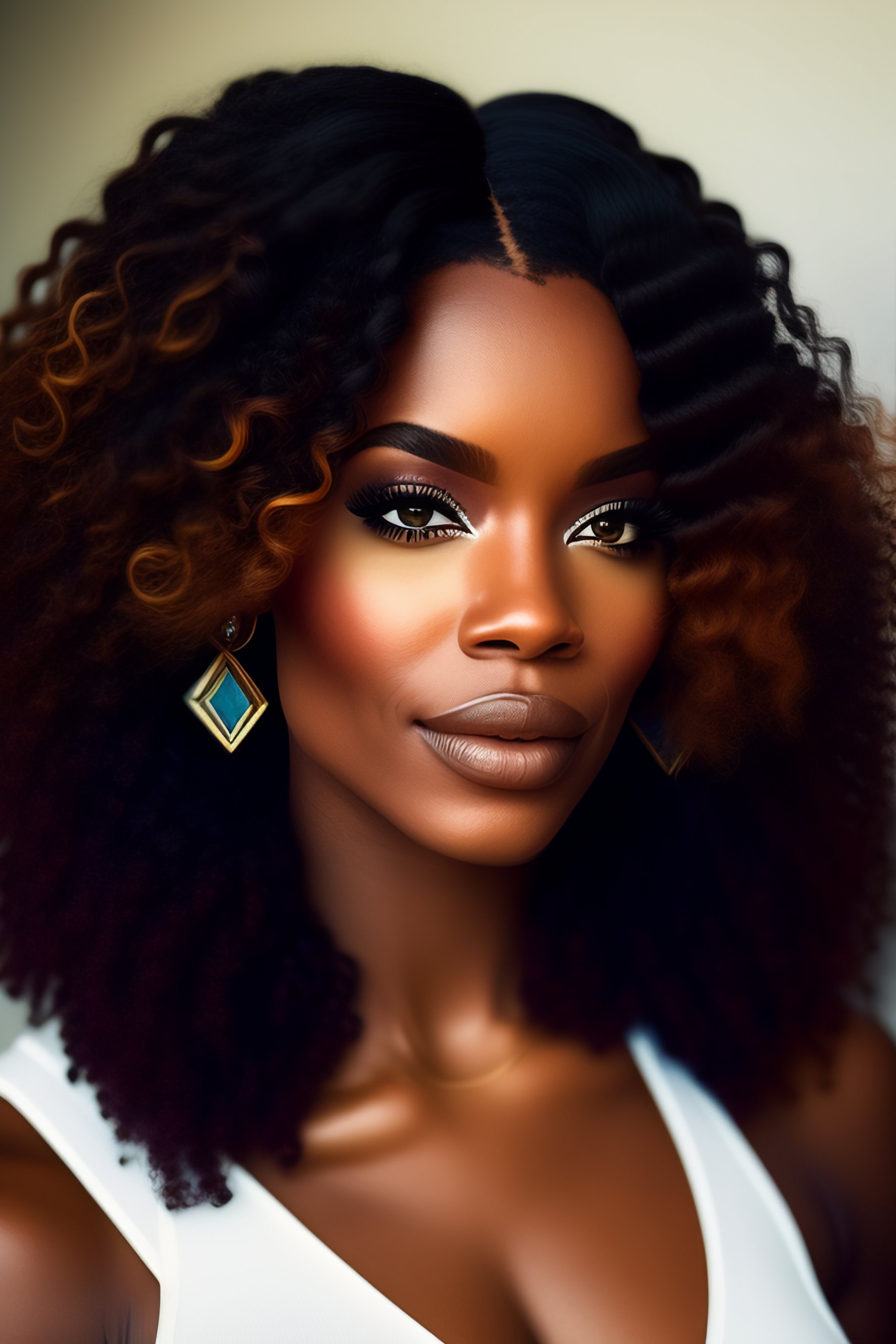 Lexica - Women good looking natural hair