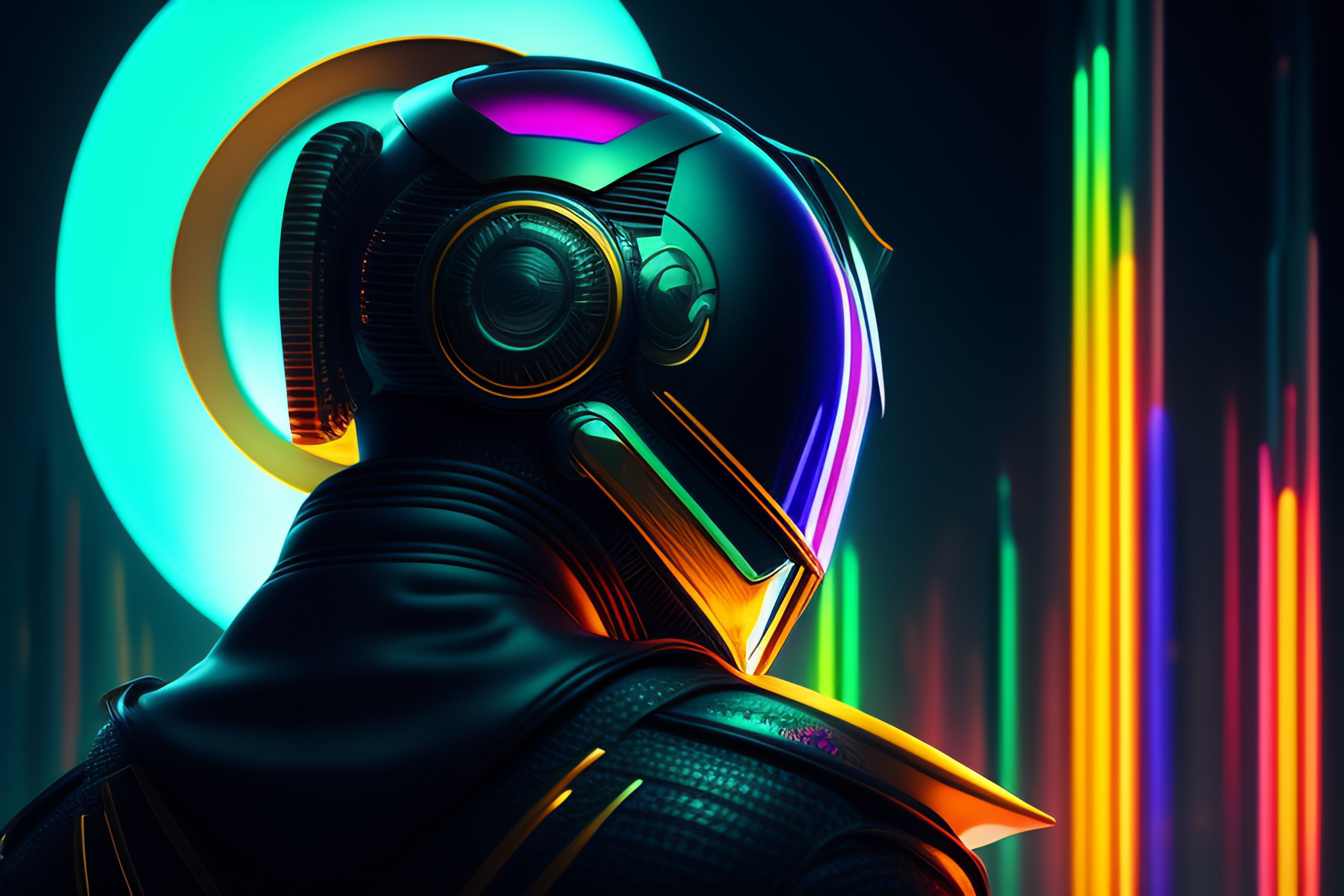 Lexica - Futuristic shapes, album cover, lsd, art, trippy, Portrait of ...