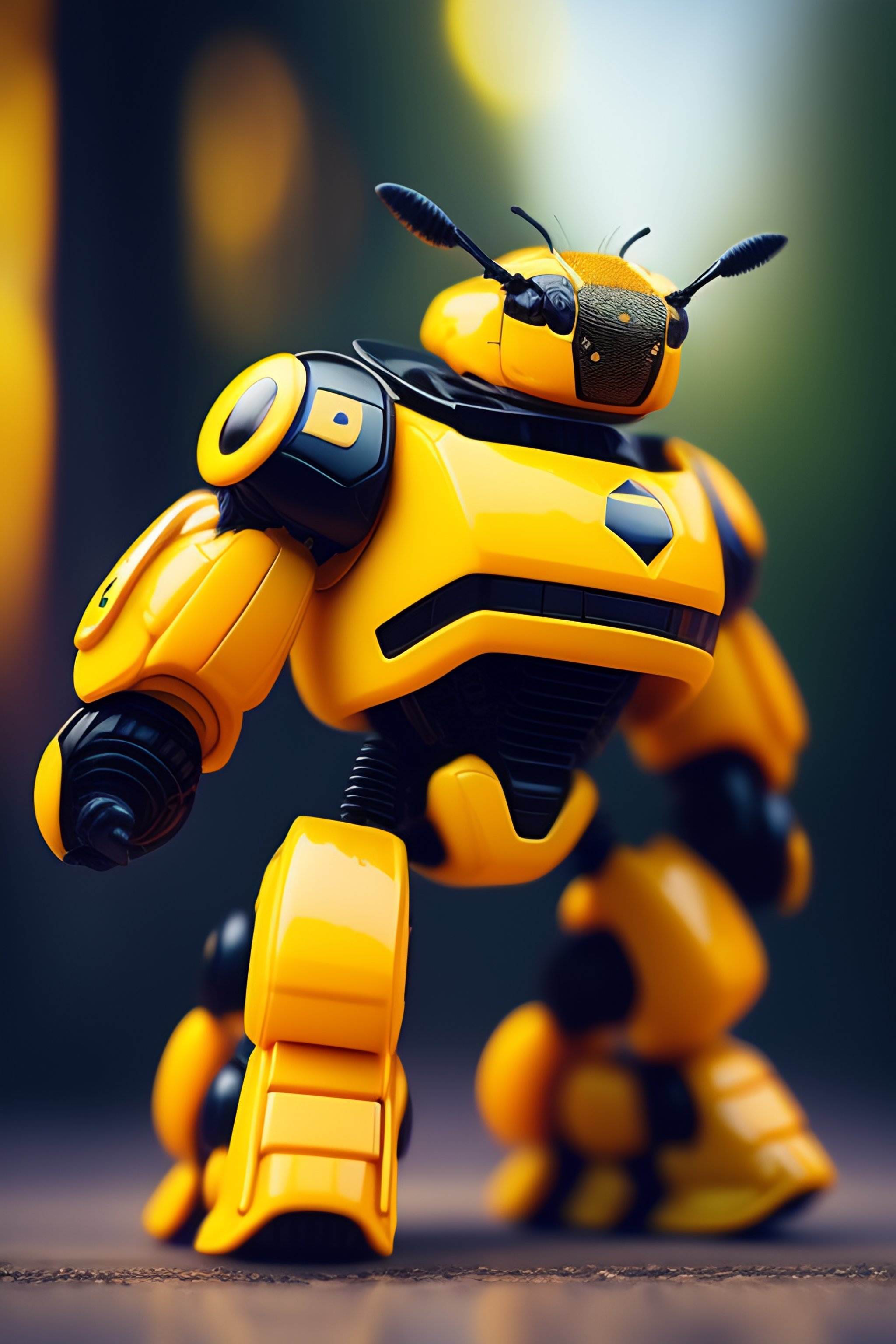 Lexica - Dancing bumblebee and other autobots