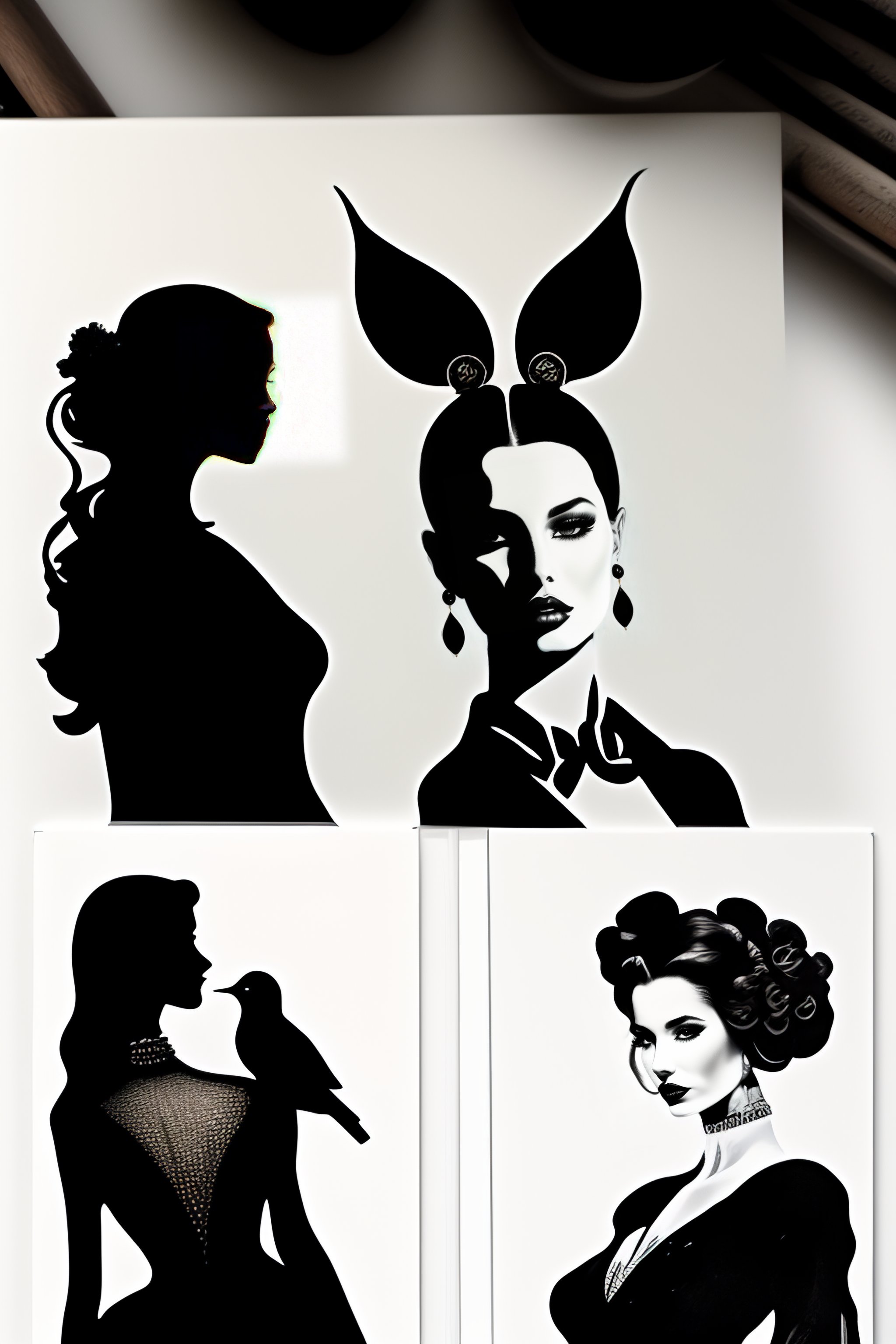 Lexica - Creature feminine mystique, tres belle, silhouette, magicienne ...