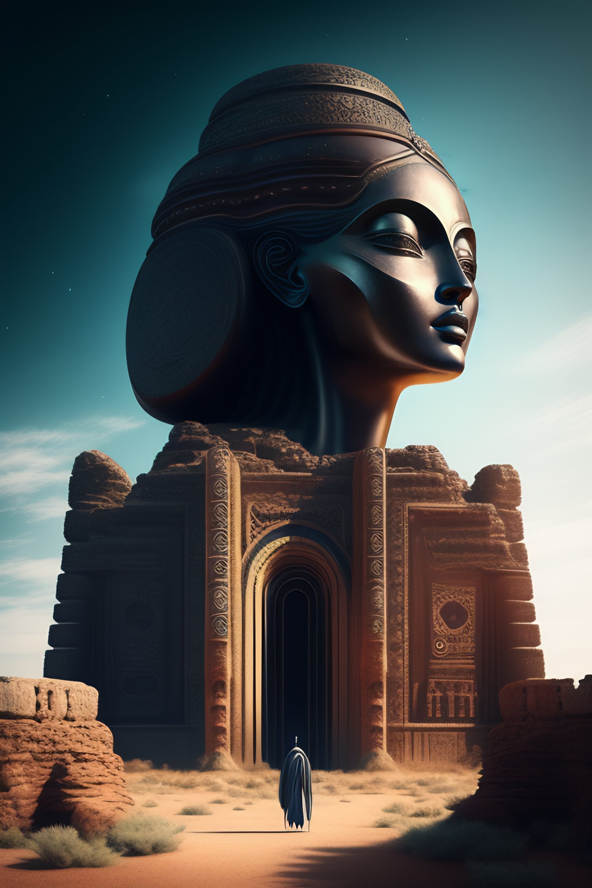 Lexica - Group of ancient alien, face, deep space, clear skies ...