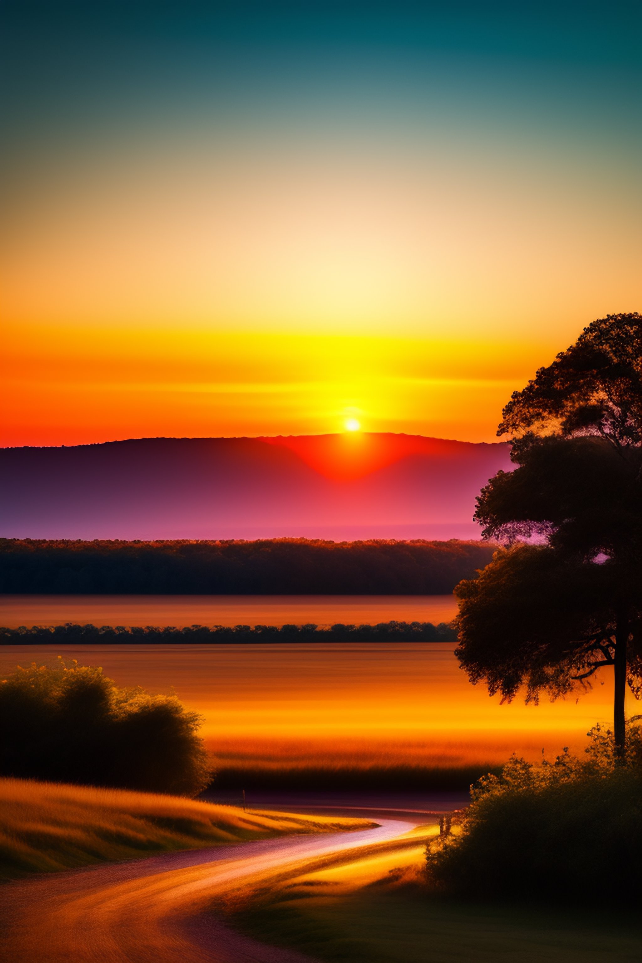 Lexica - Southern landscape and sunset