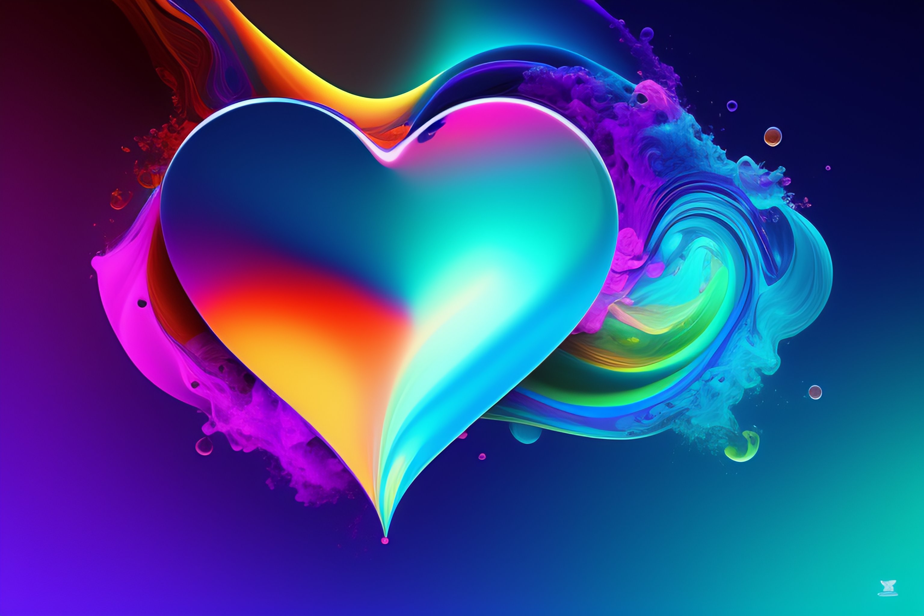 Lexica - Abstract colorful underwater ink art of a man and woman in ...