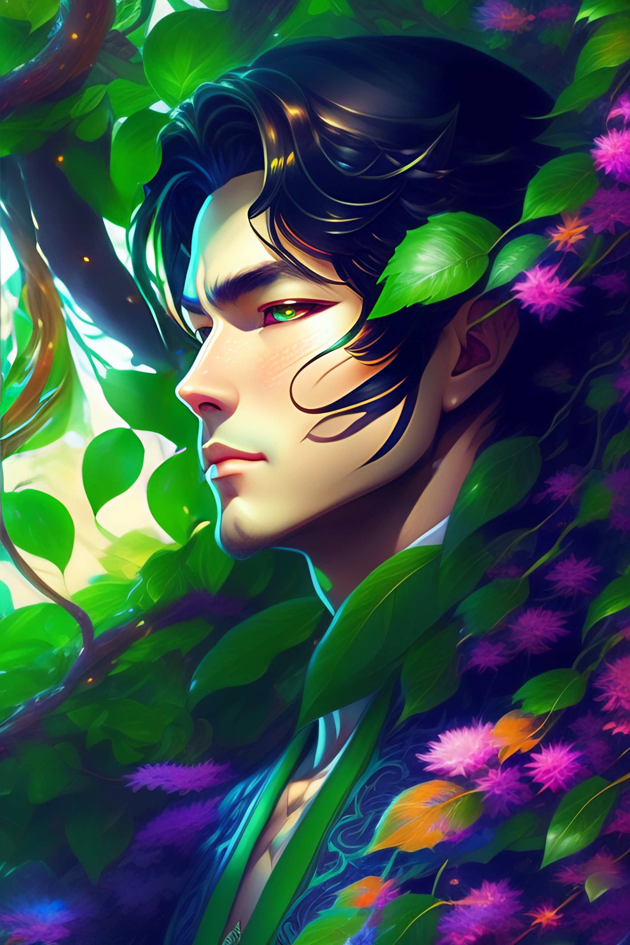 Lexica - Anime key visual of a 30yo developer man, dc comics, covered ...