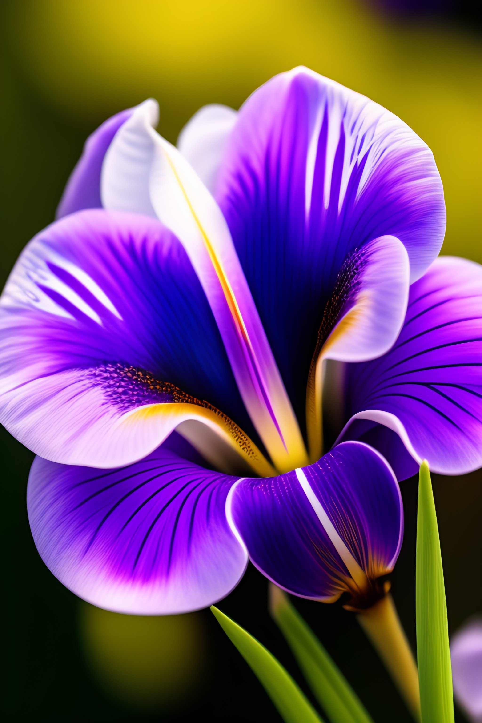 Lexica - Purple iris, abstract,beautiful, 3d