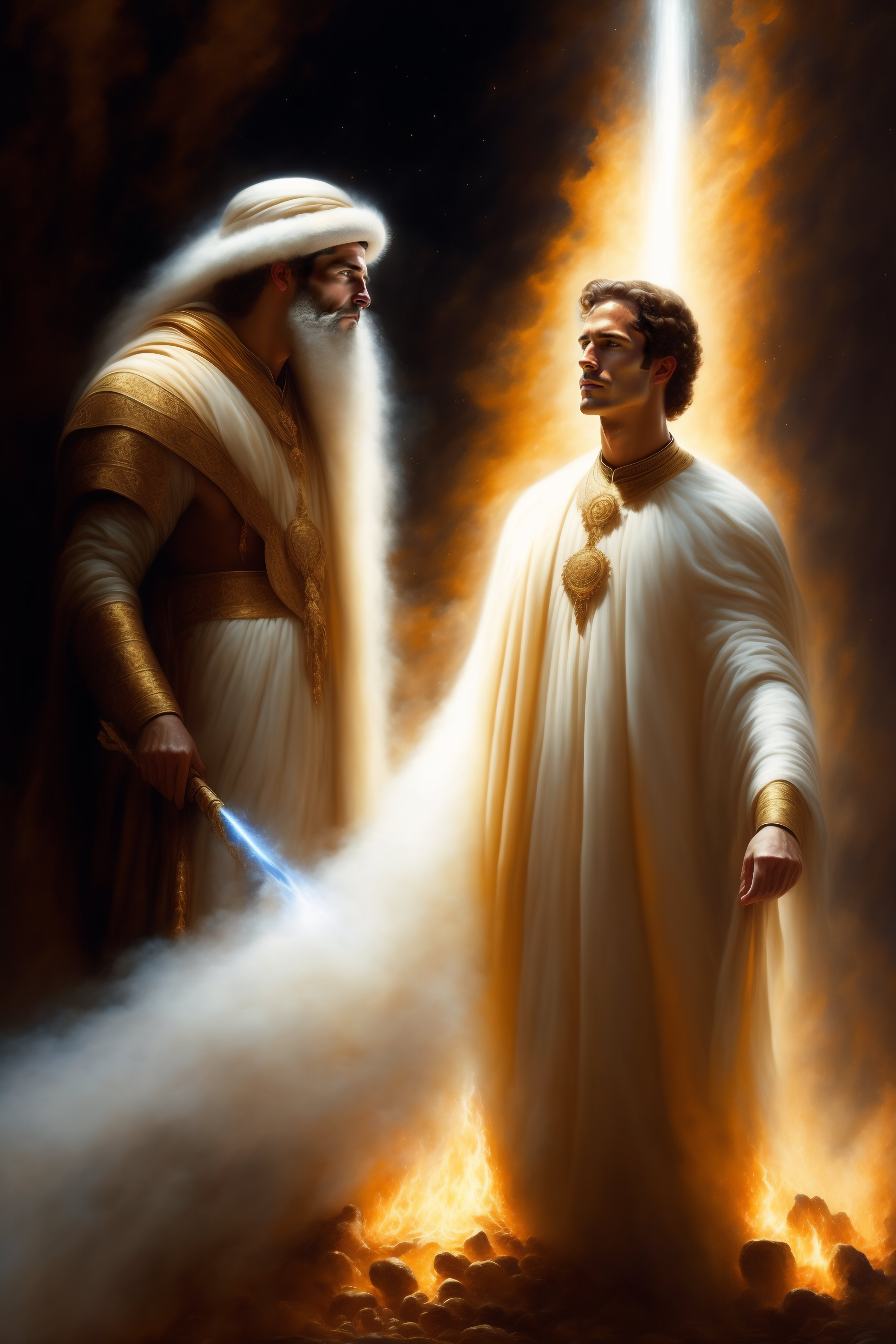 Lexica - White man turns into god