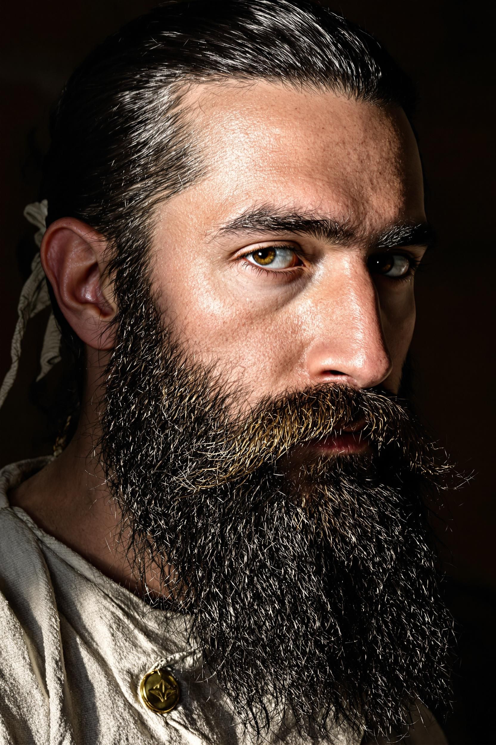 Lexica - Generate an image of a tall, spare white man with a very long ...