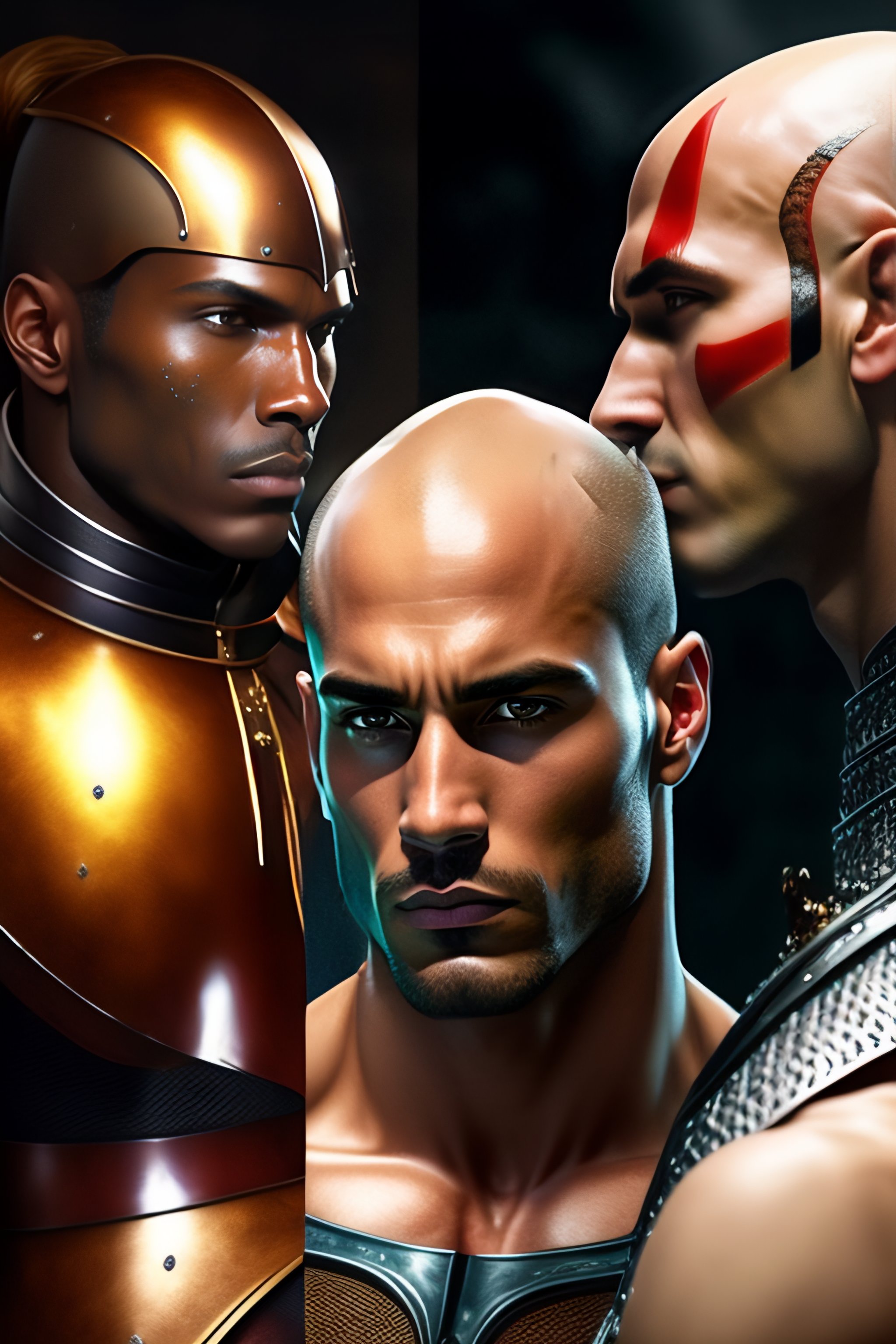 Lexica - Bald, knight, scars