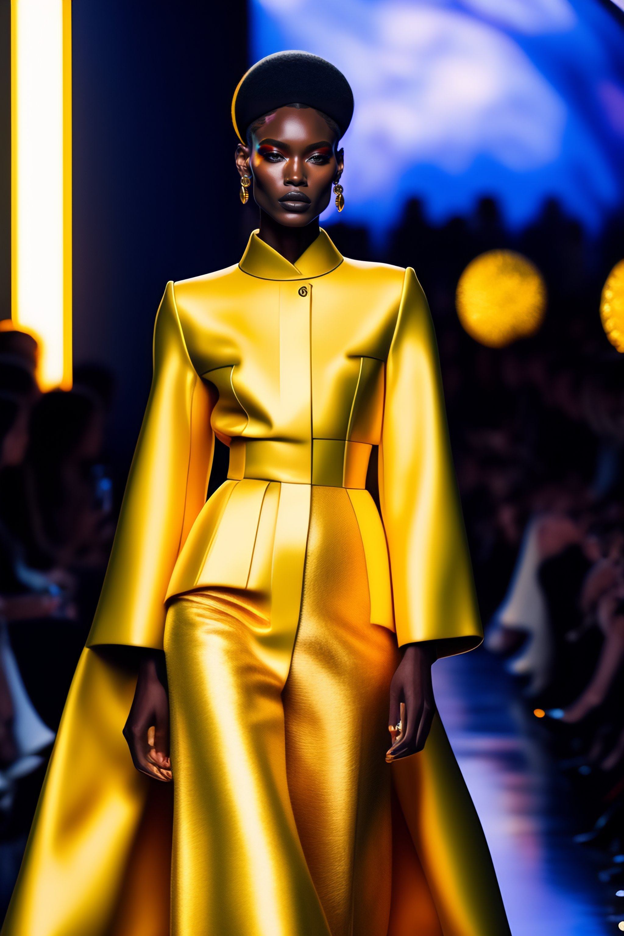 Lexica - Hyperrealistic and heavy detailed Dior runway show of Futurism ...