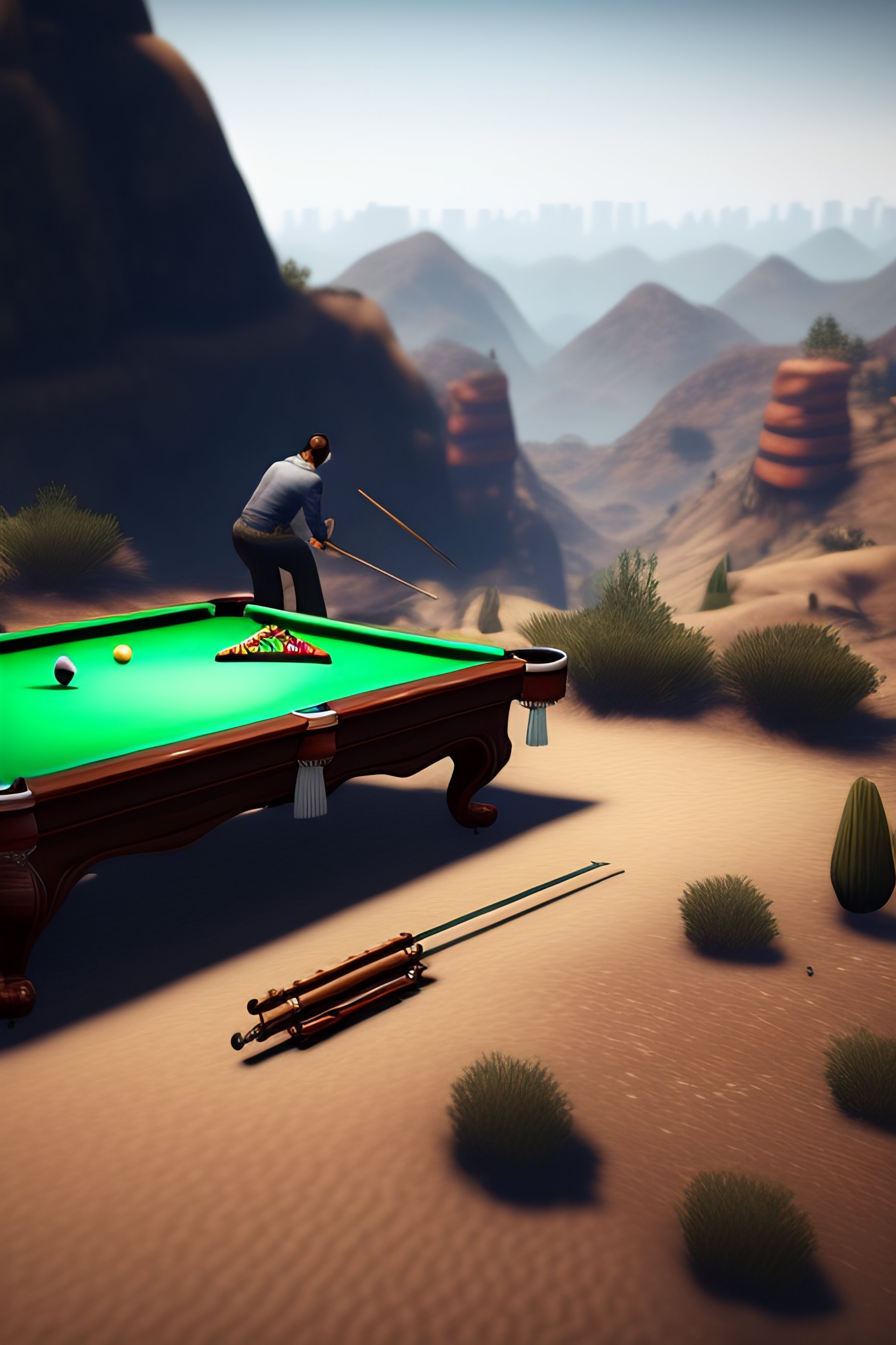 Lexica - Billiard player in GTA 5 style