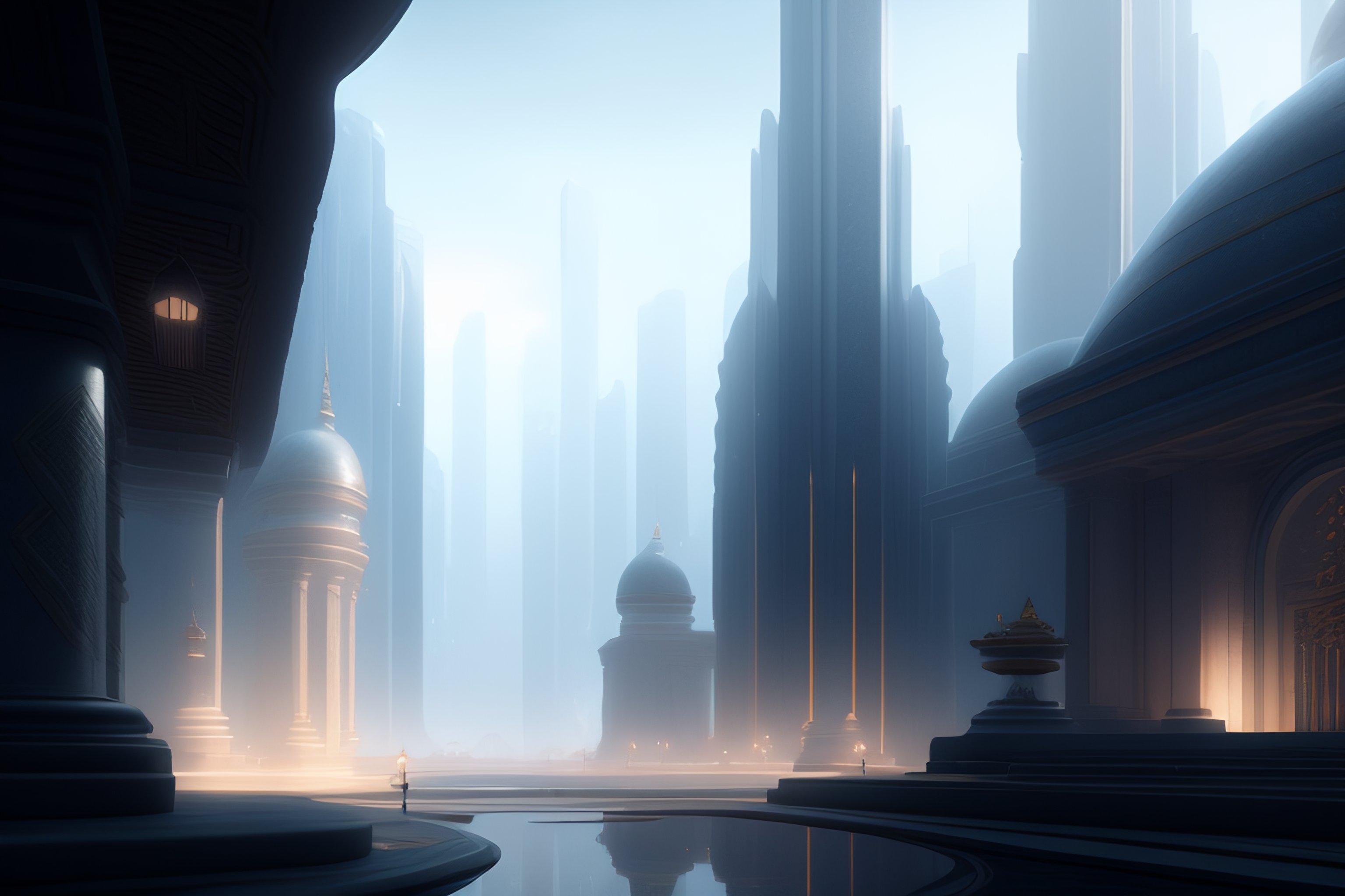 Lexica - A city of white and gray stones, abandoned, haunted by a few ...