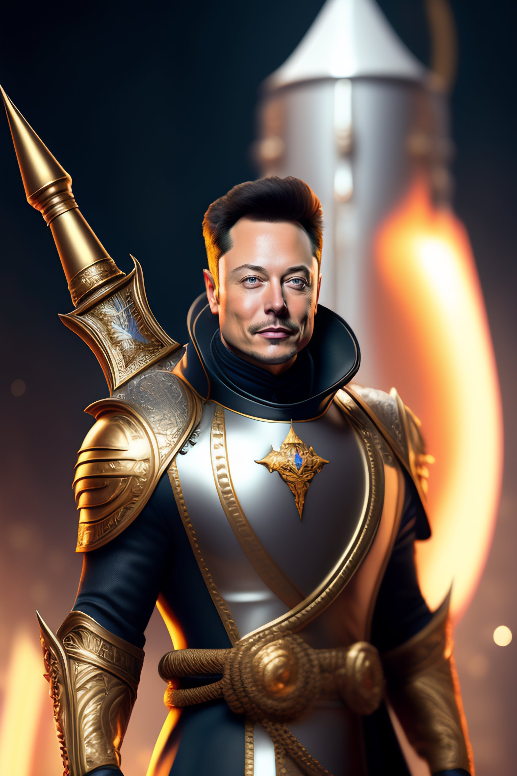 Lexica - Realistic style, 3d Unreal engine, Elon Musk person, wearing ...