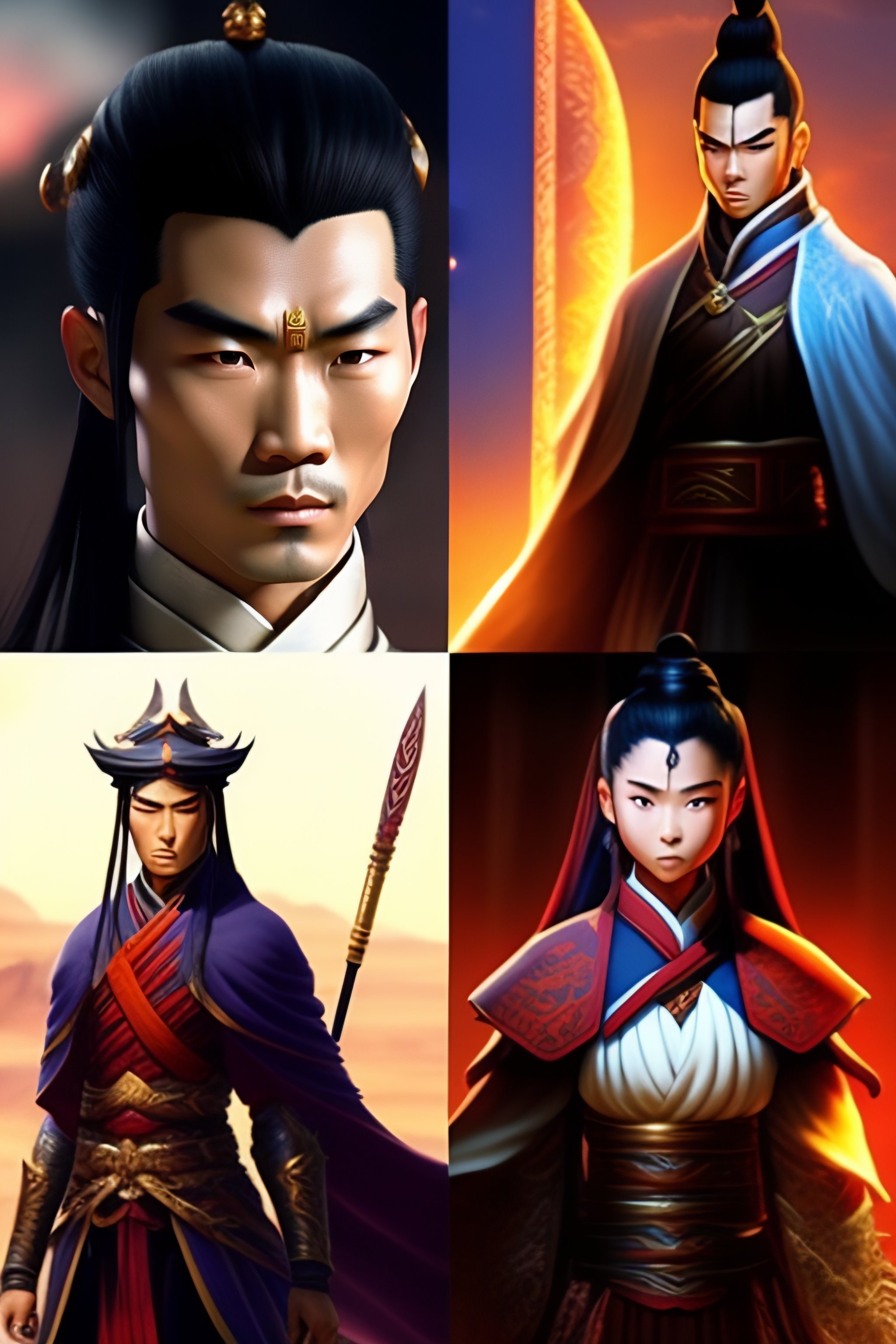 Lexica - Photos of an American-Chinese animated series, combining Wuxia ...