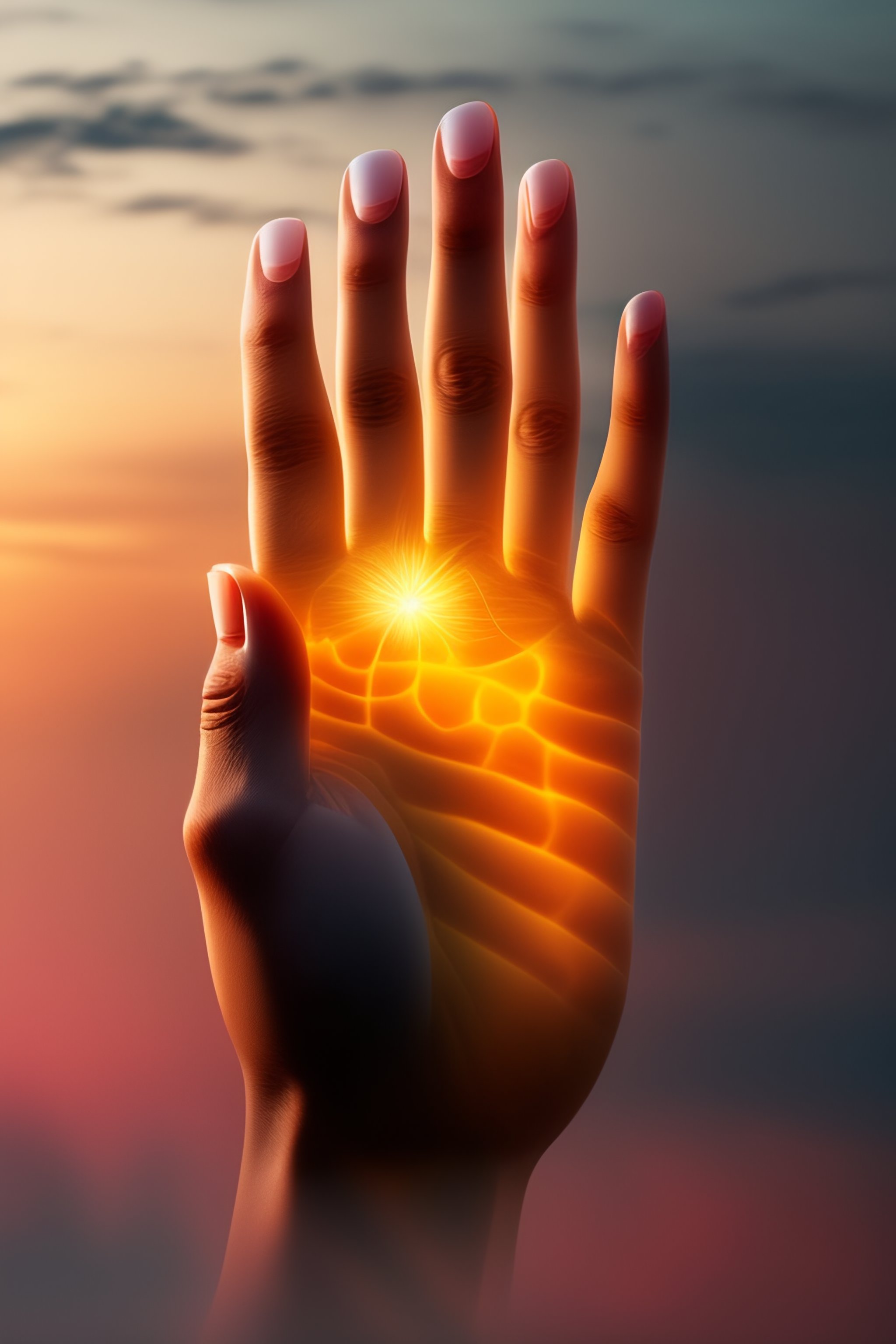 Lexica - A human hand with all 5 fingers