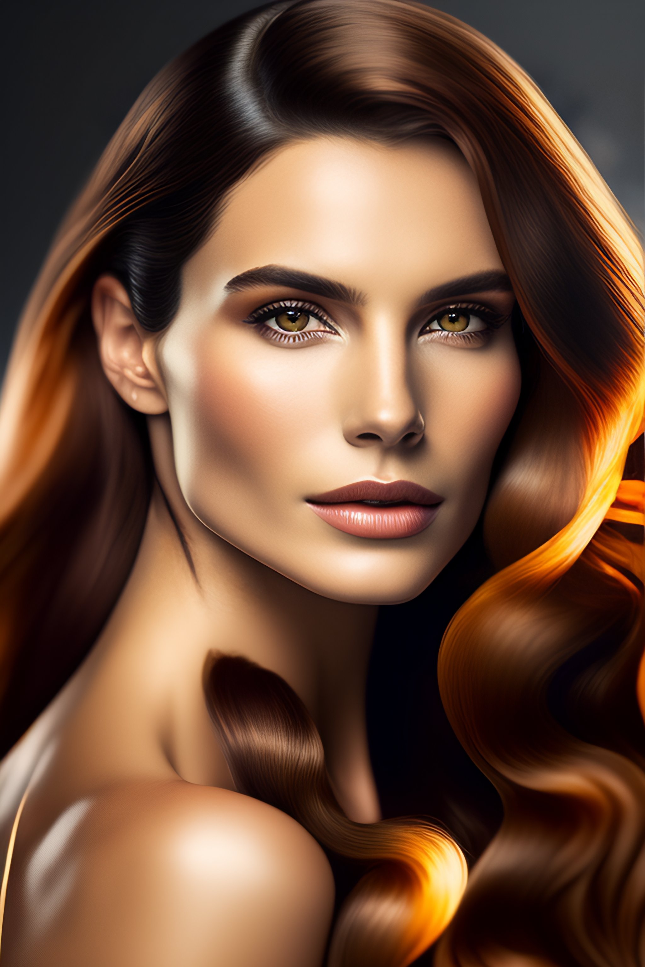 Lexica - Portrait photo headshot for pantene by mucha, sharp focus ...