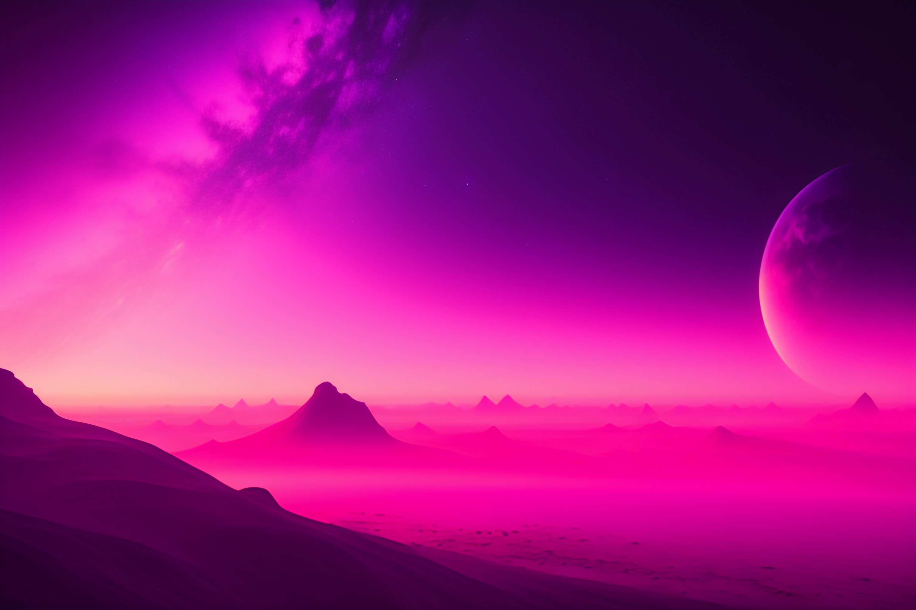 Lexica - Space, singularity, many pink color, many purple color ...