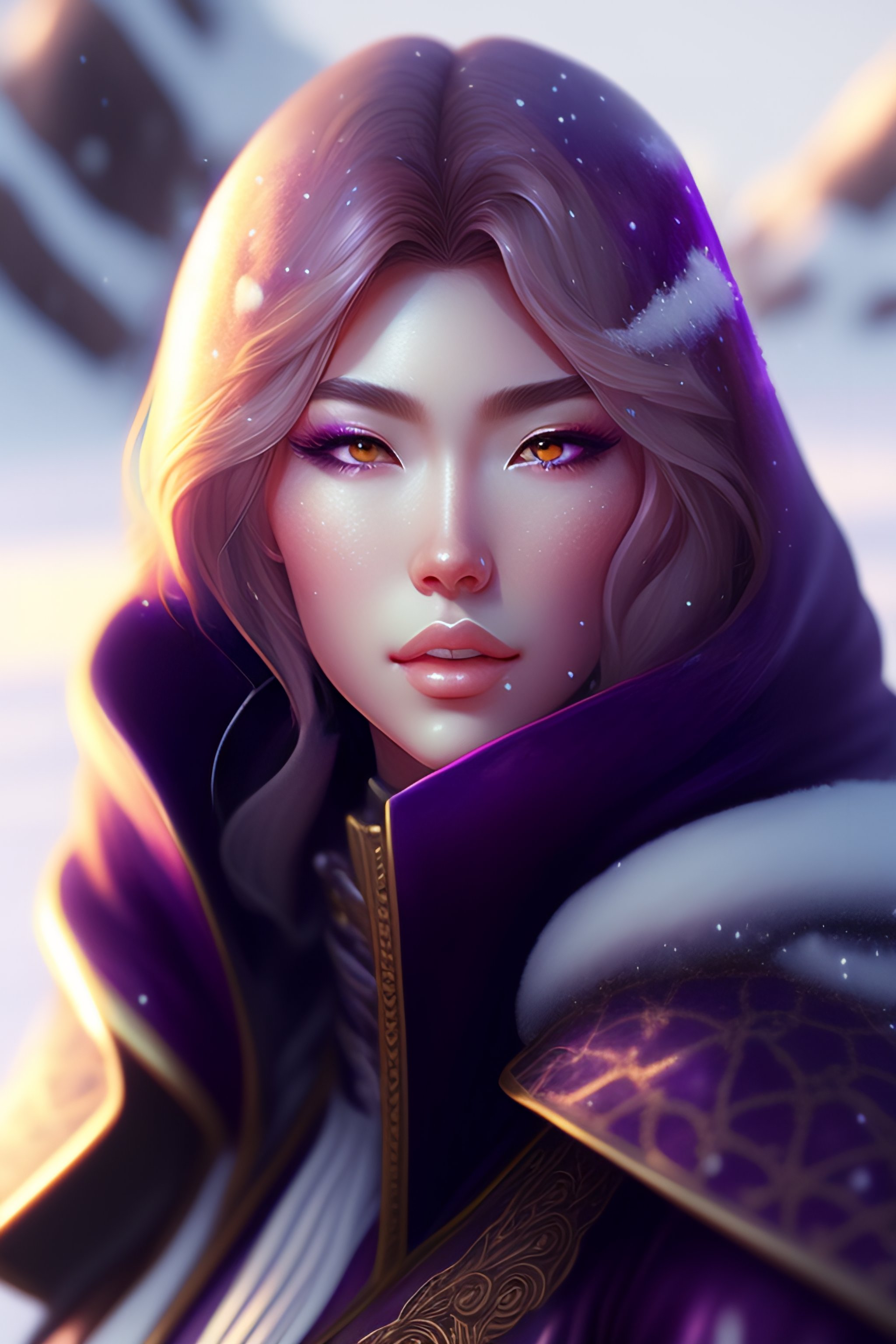 Lexica - Realistic playful anime amethyst female covered in dragfur ...