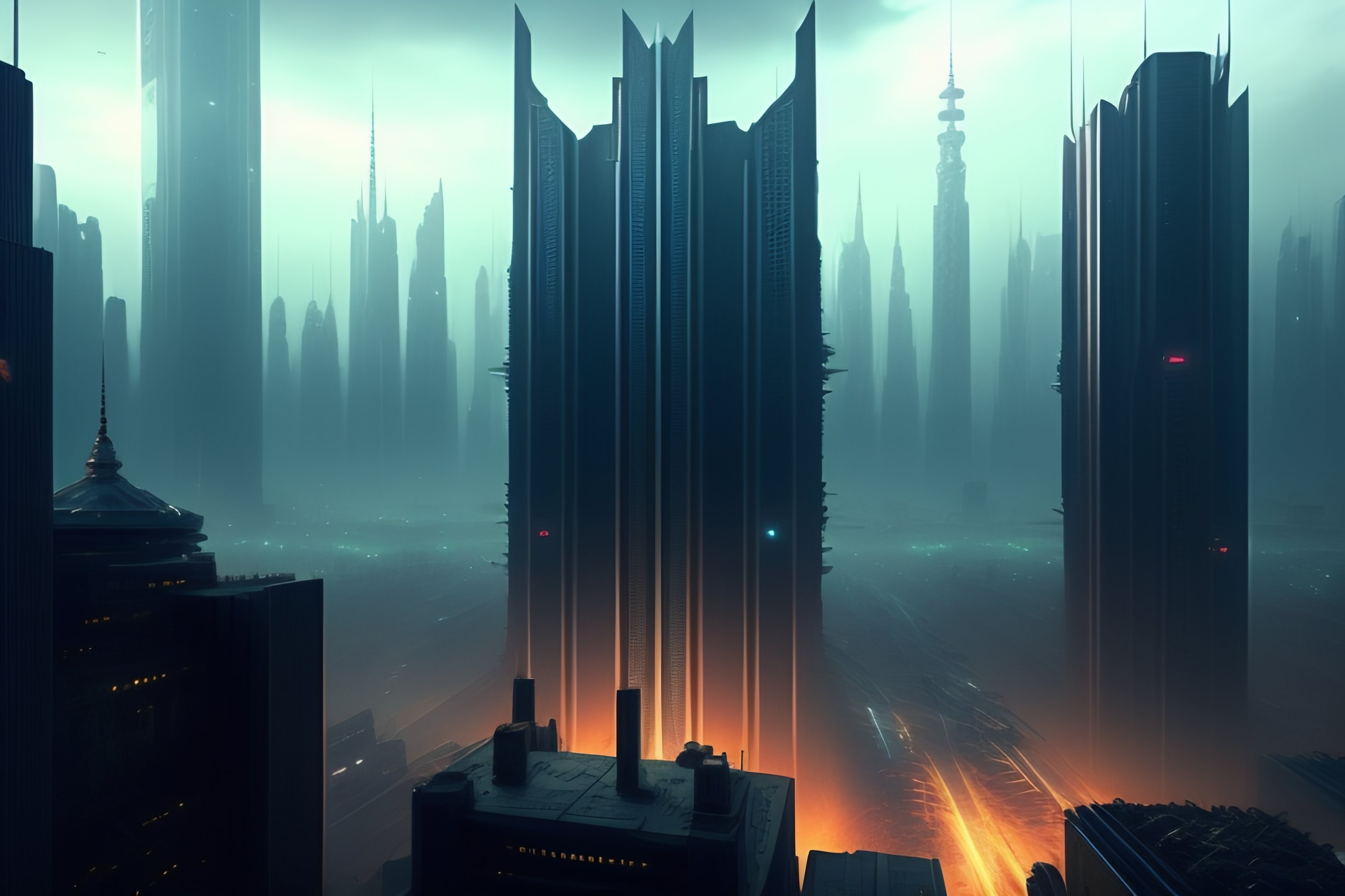 Lexica - Capitalist hell dystopia grim dark city