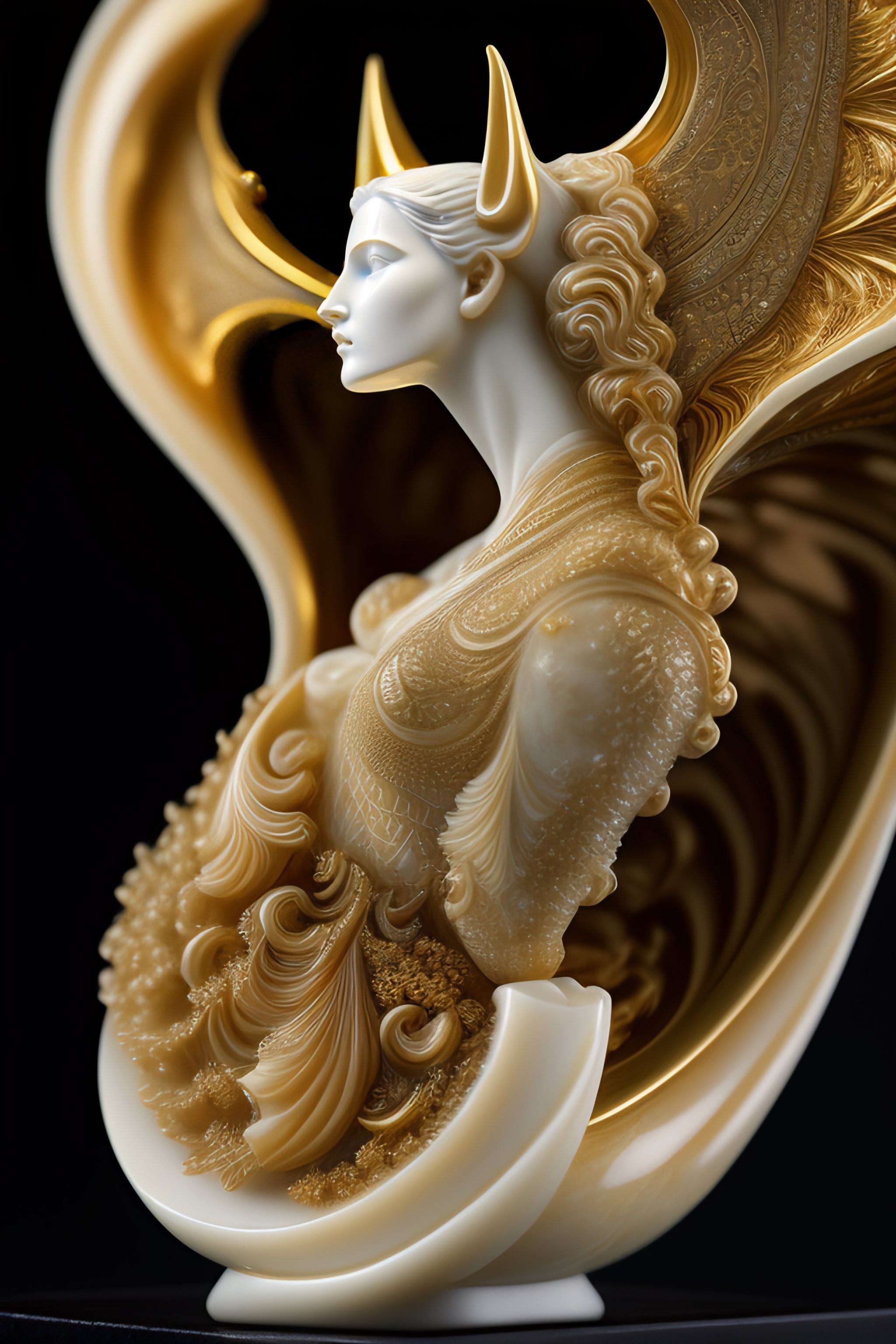 Lexica - Marble sculpture of batman, dripping, mandelbulb, oil, melting ...